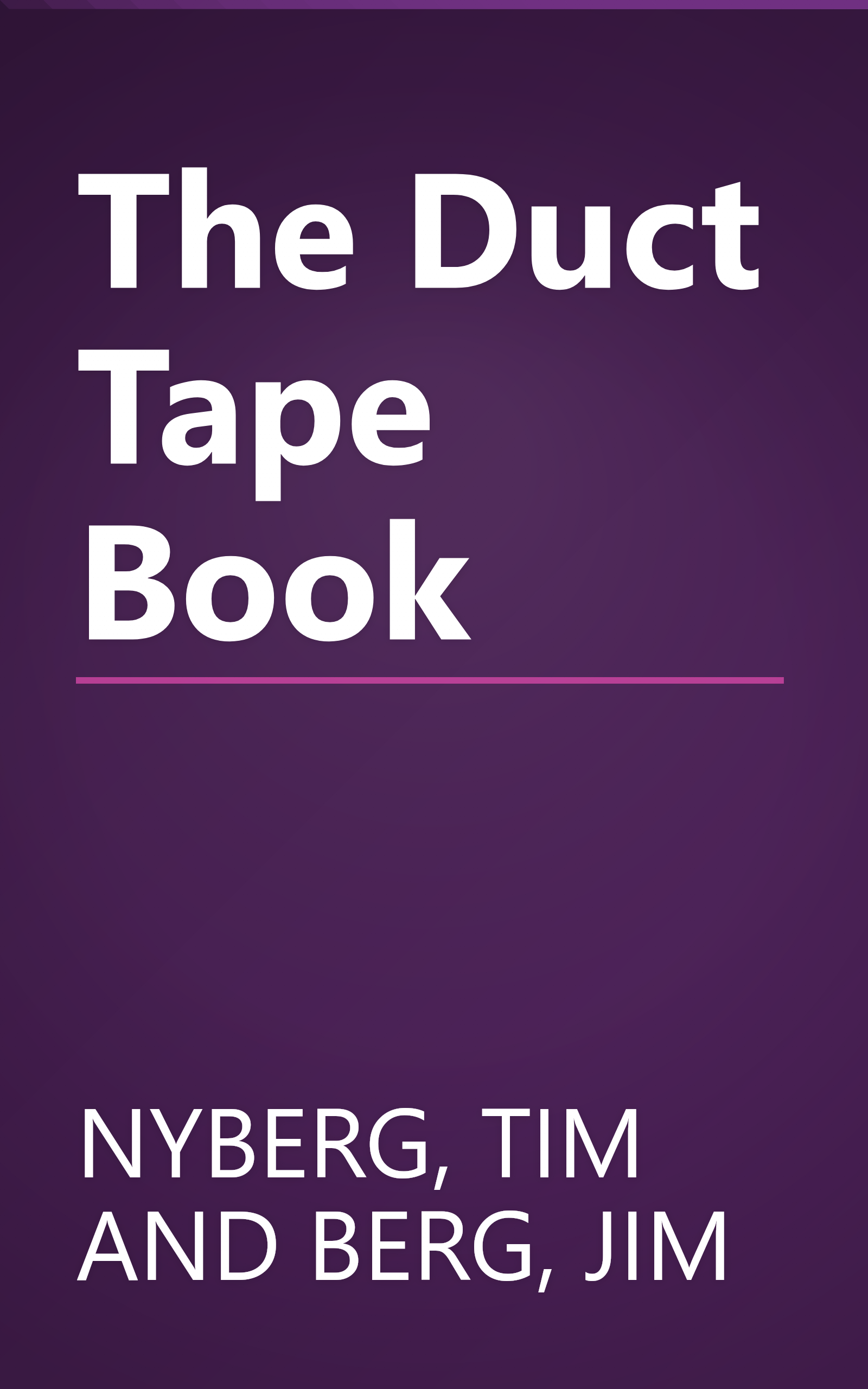 The Duct Tape Book book cover