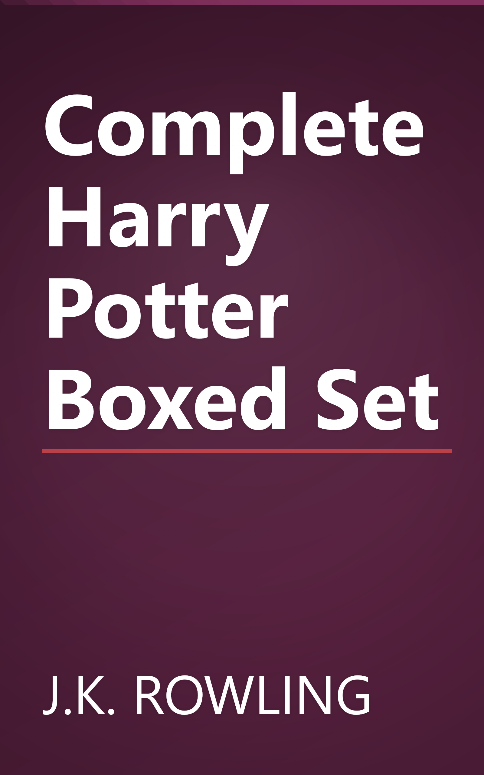 Complete Harry Potter Boxed Set book cover