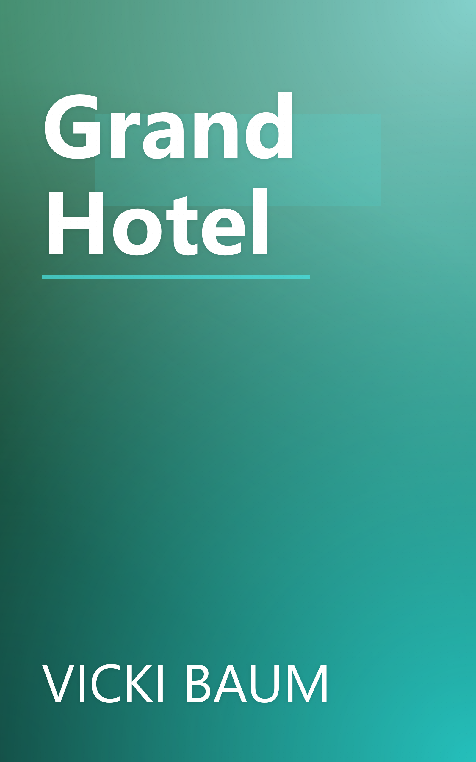 Grand Hotel book cover