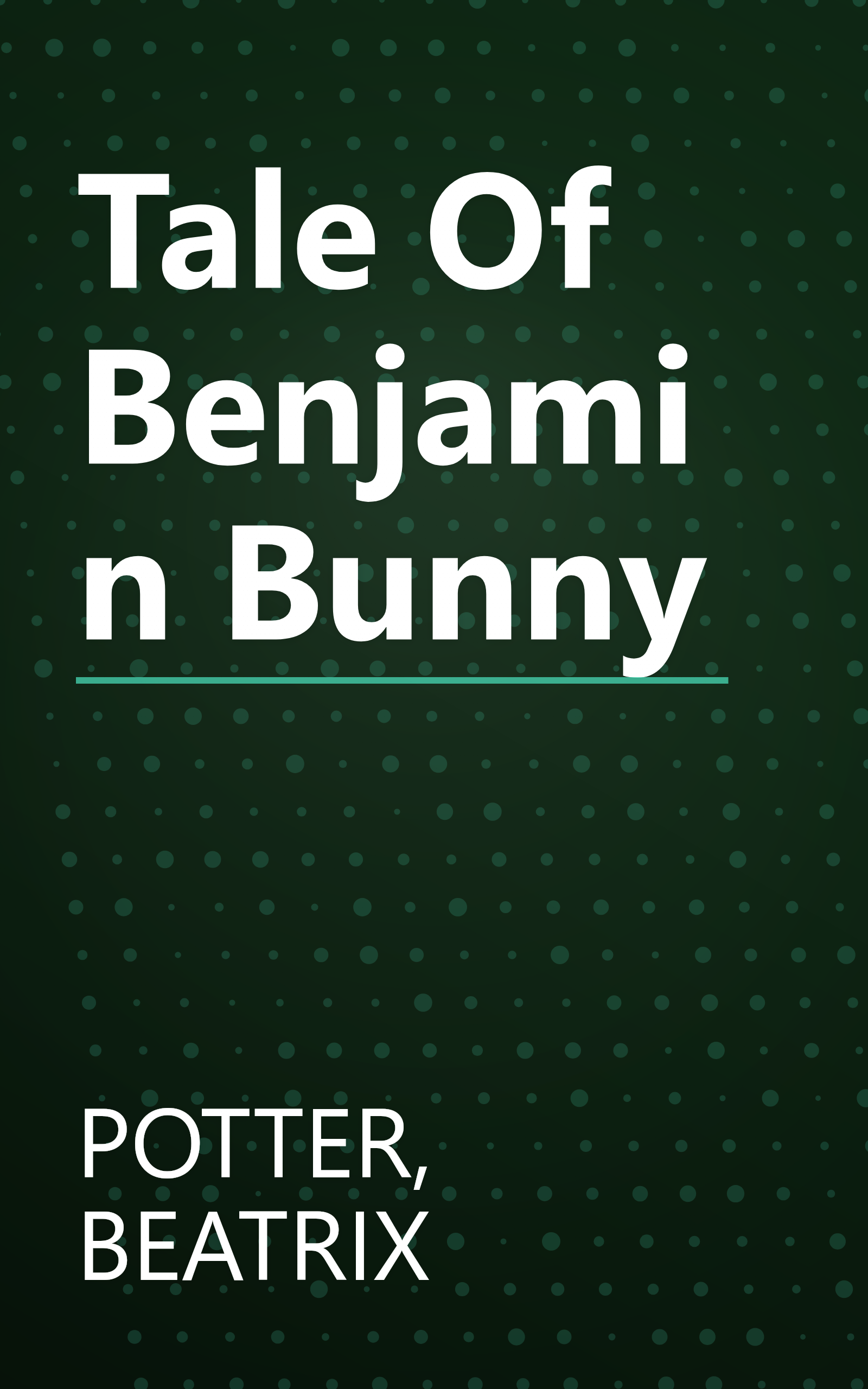Tale Of Benjamin Bunny book cover