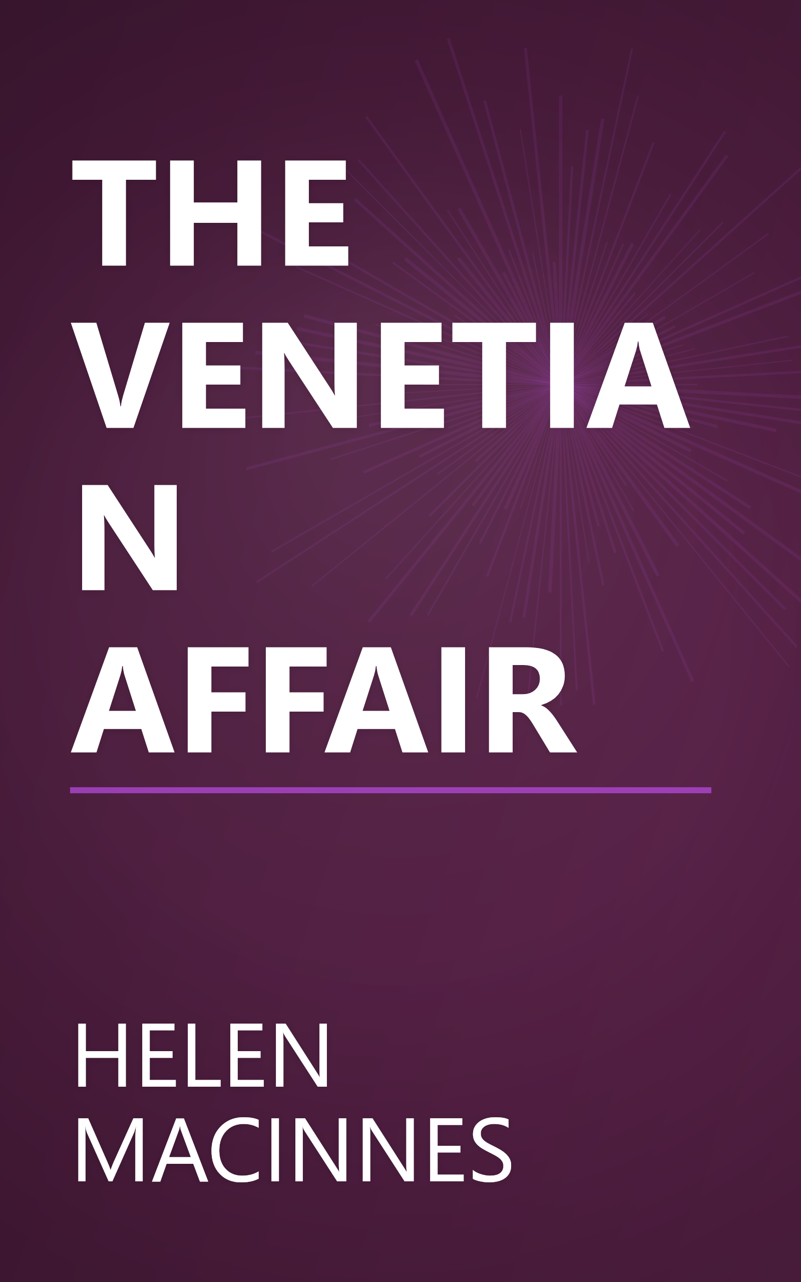 THE VENETIAN AFFAIR book cover