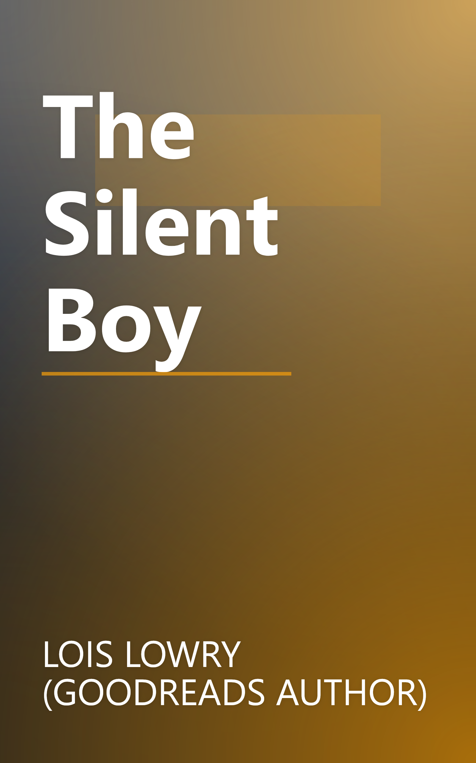 The Silent Boy book cover