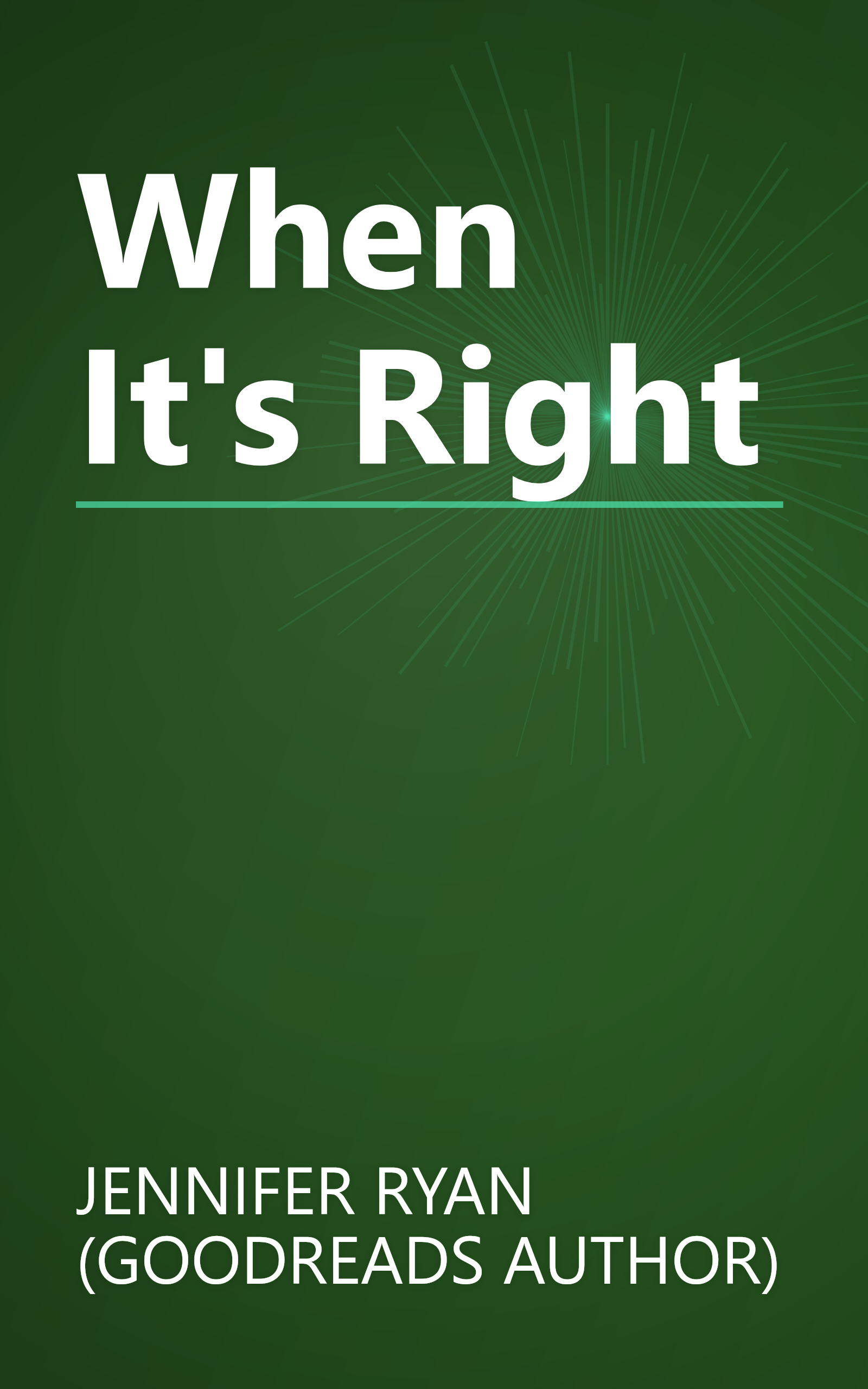 When It's Right book cover
