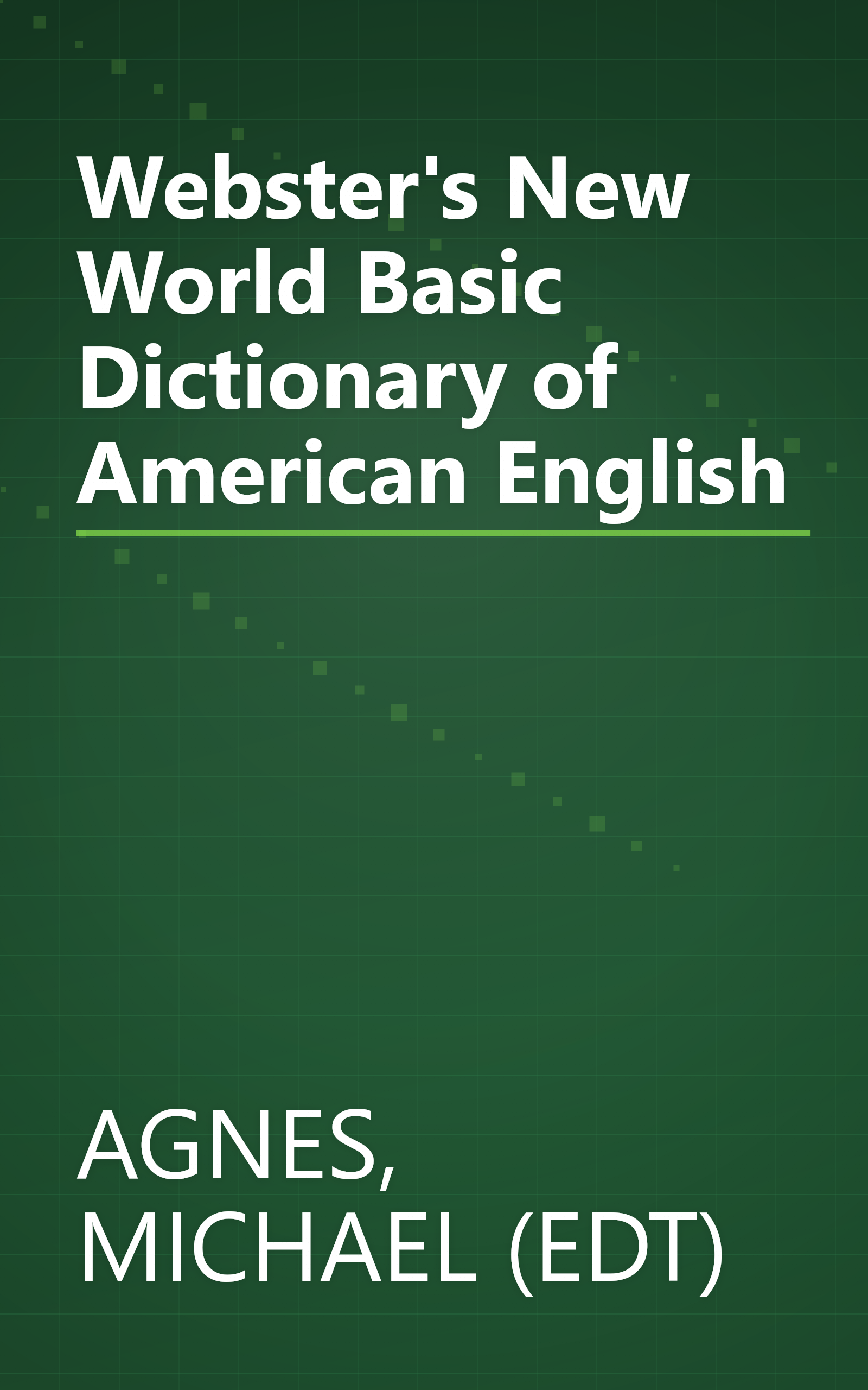 Webster's New World Basic Dictionary of American English book cover