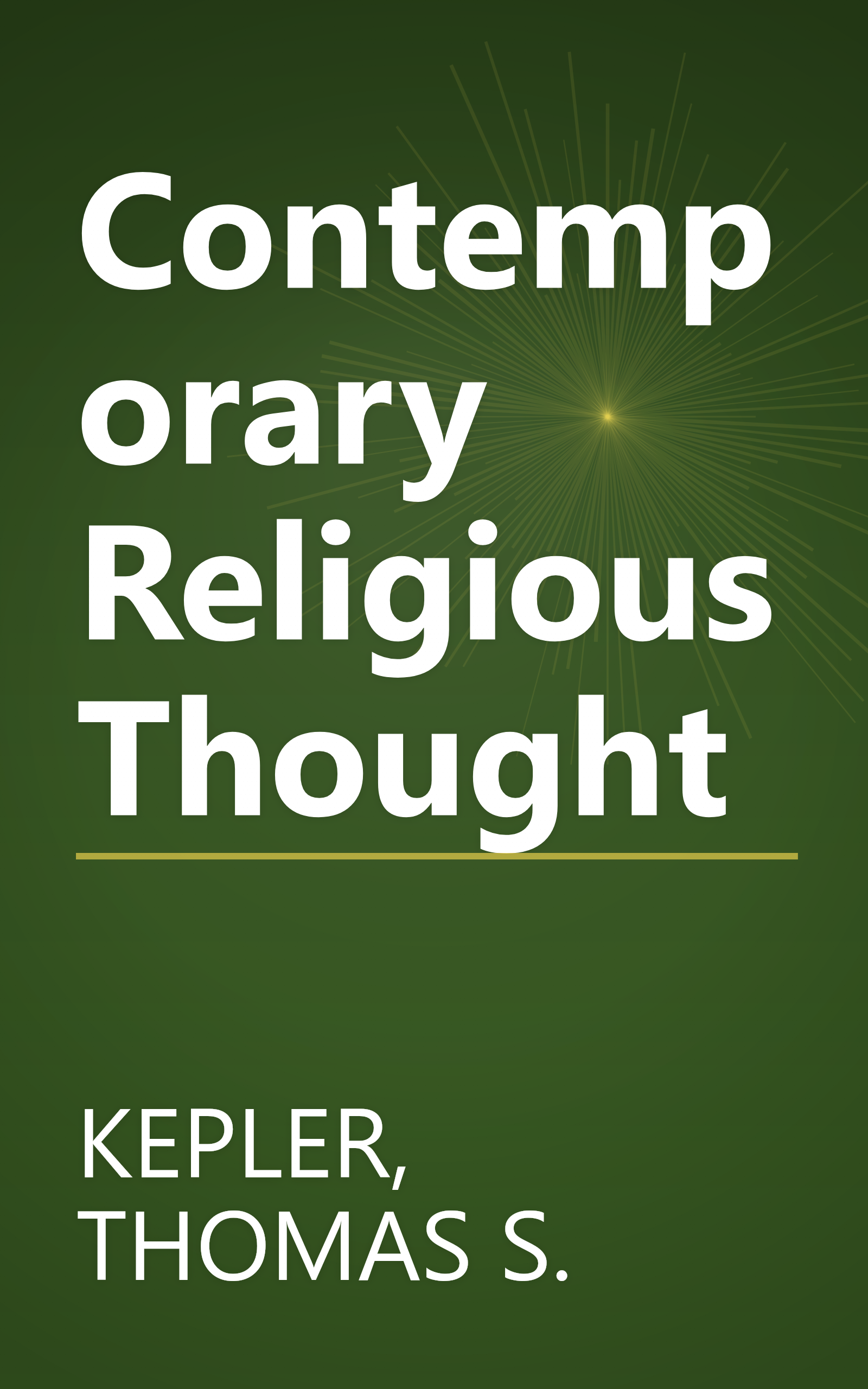Contemporary Religious Thought book cover