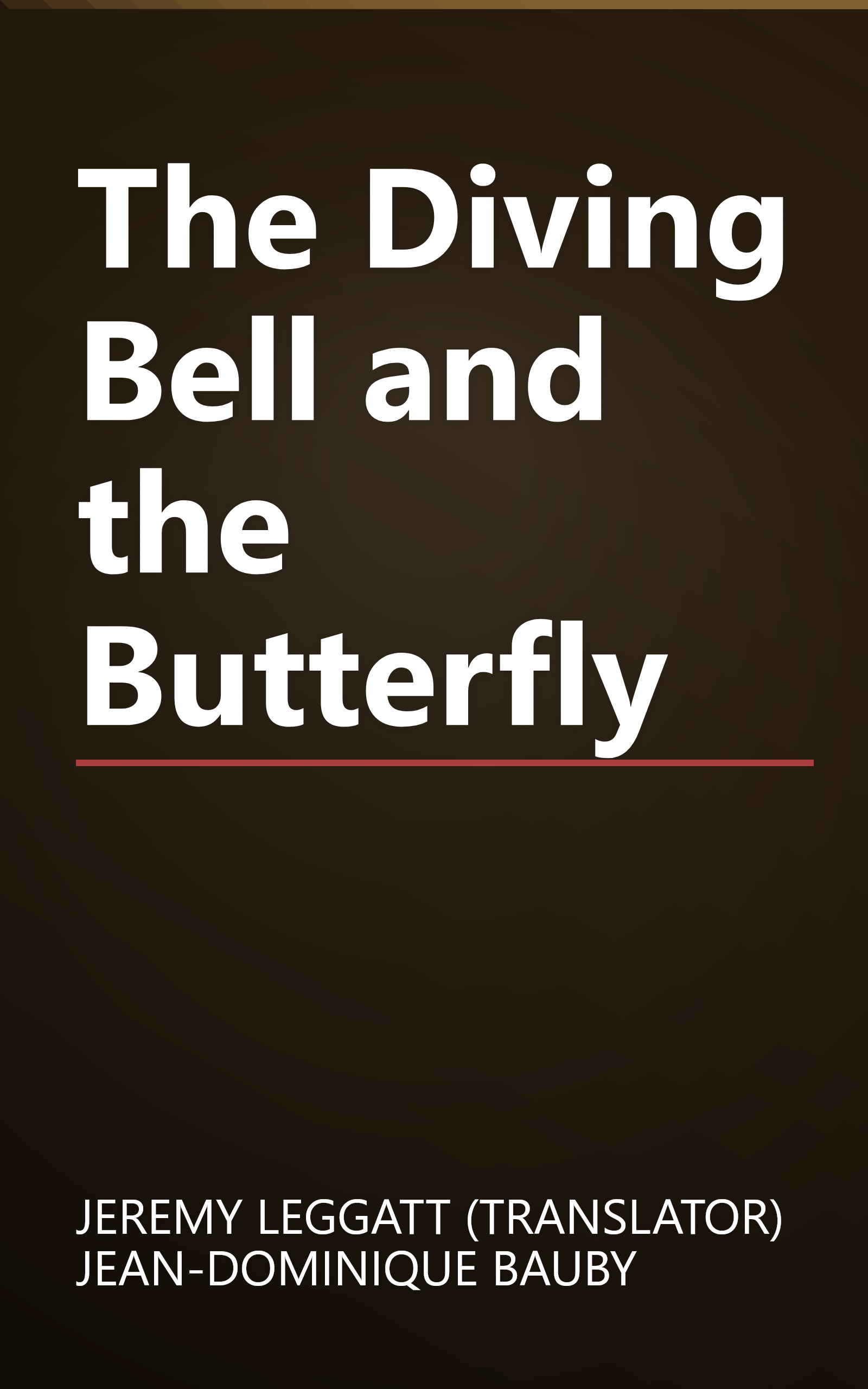 The Diving Bell and the Butterfly book cover