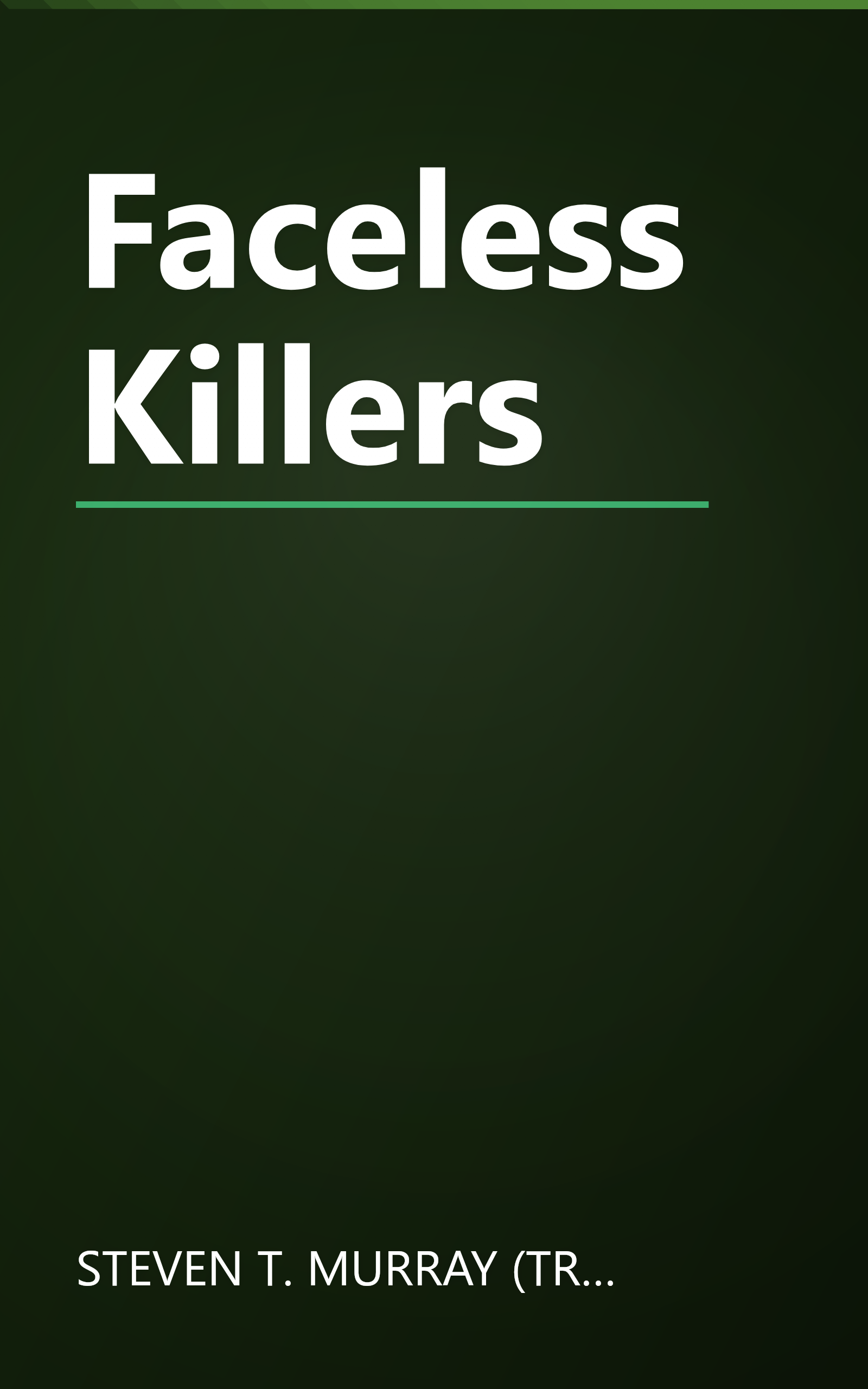 Faceless Killers book cover