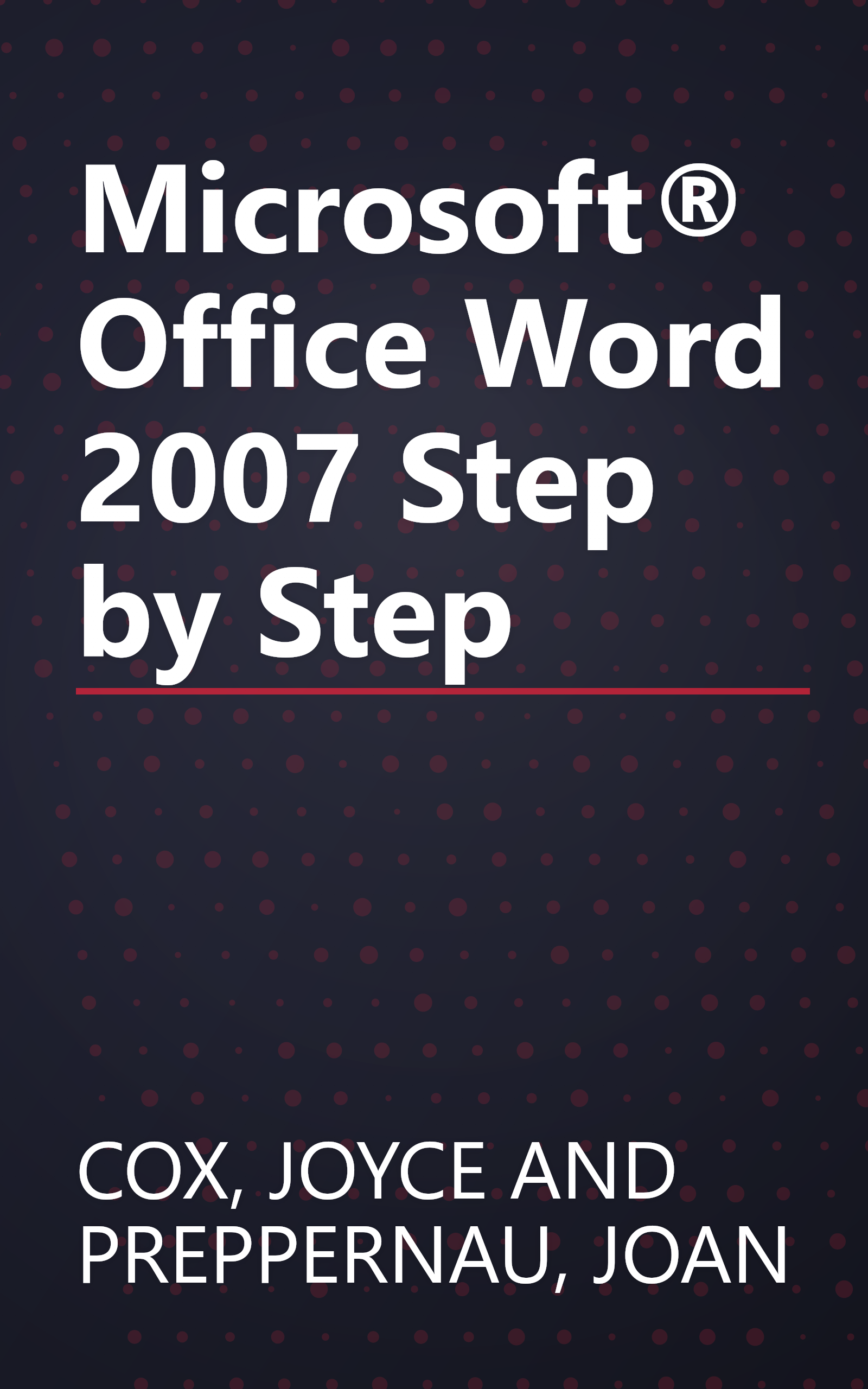 Microsoft® Office Word 2007 Step by Step book cover