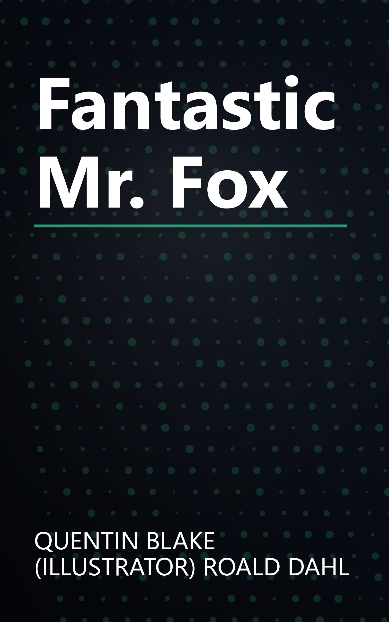 Fantastic Mr. Fox book cover