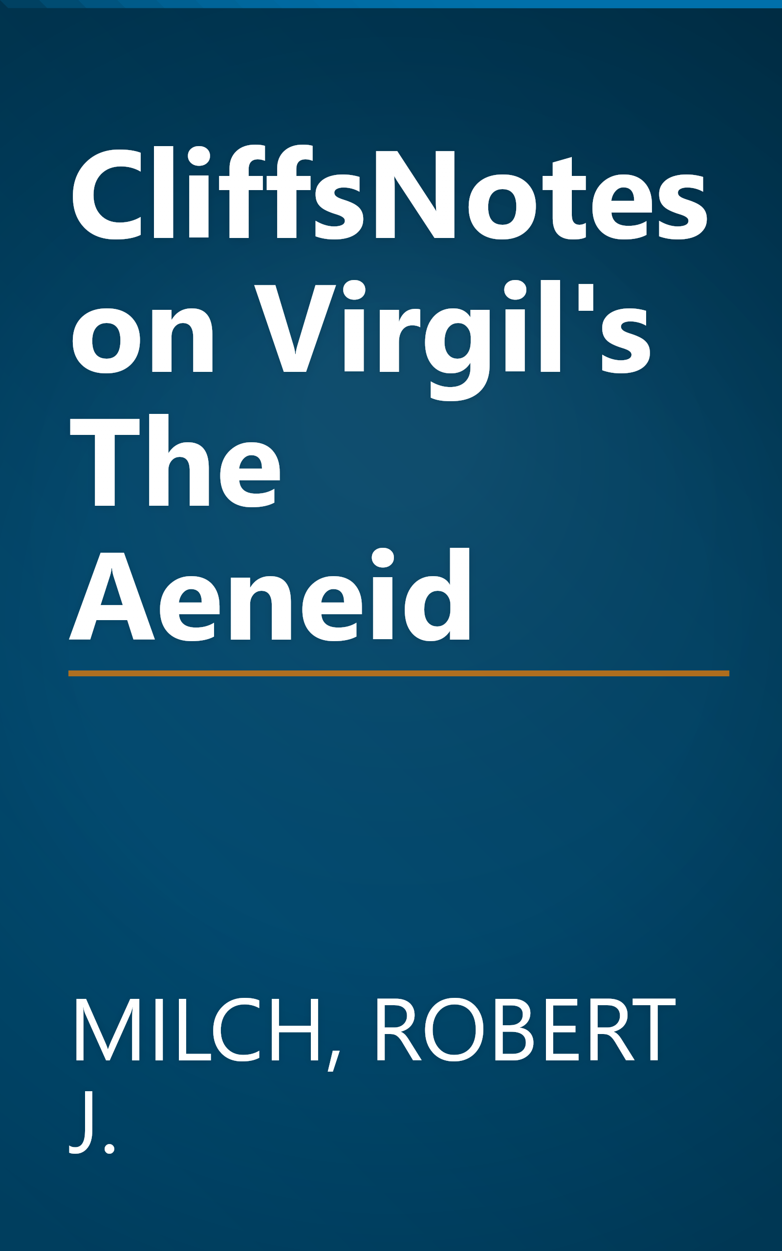 CliffsNotes on Virgil's The Aeneid book cover