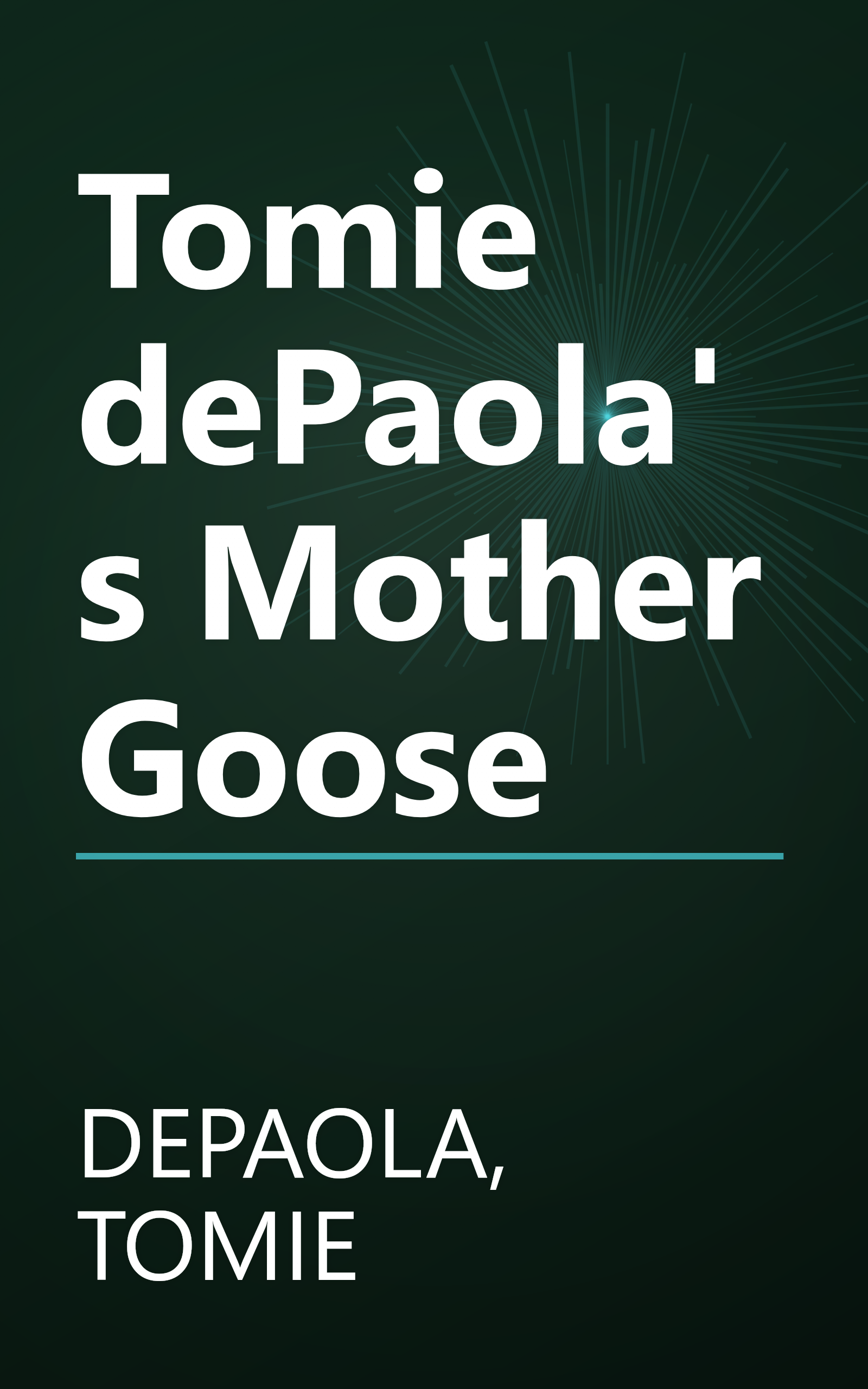 Tomie dePaola's Mother Goose book cover