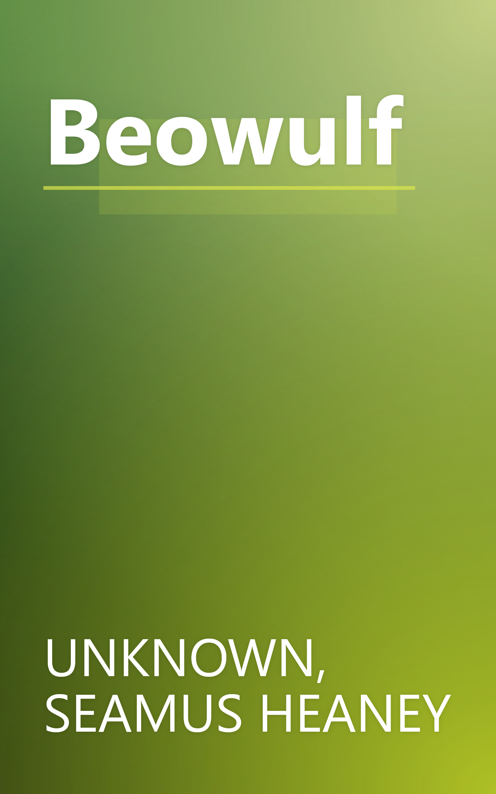 Beowulf book cover