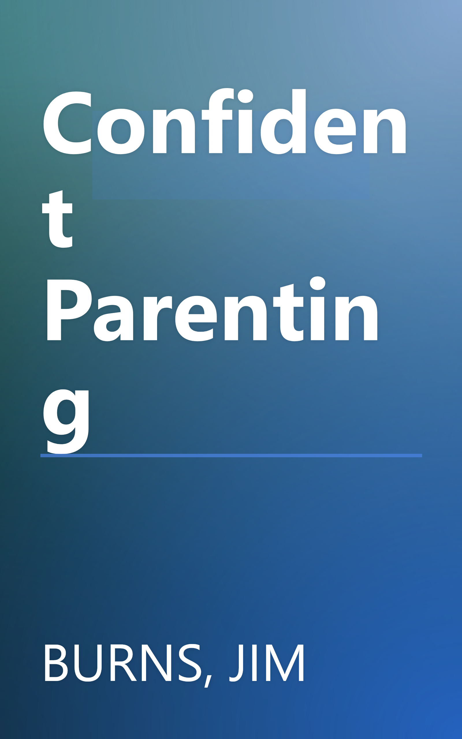 Confident Parenting book cover
