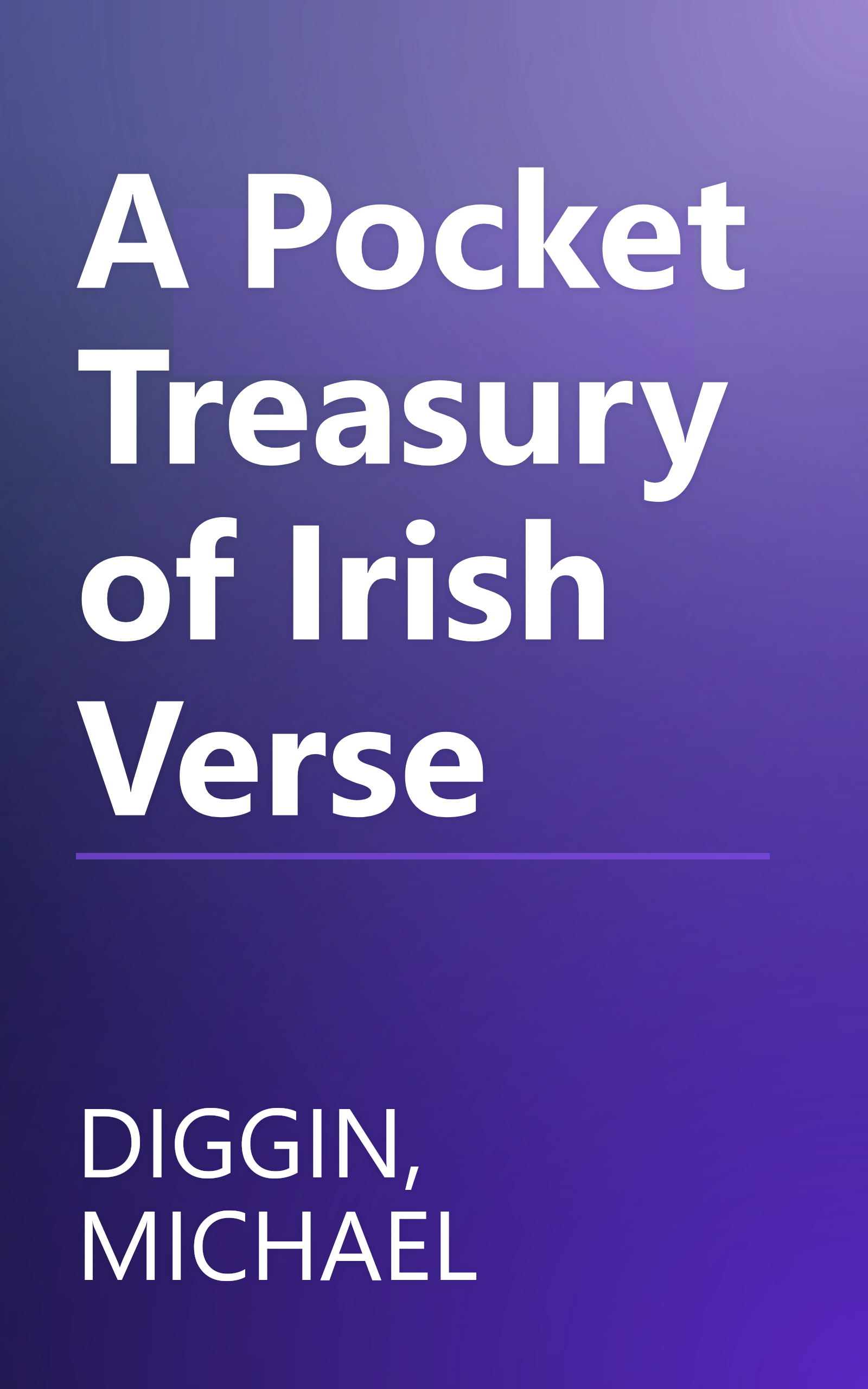 A Pocket Treasury of Irish Verse book cover