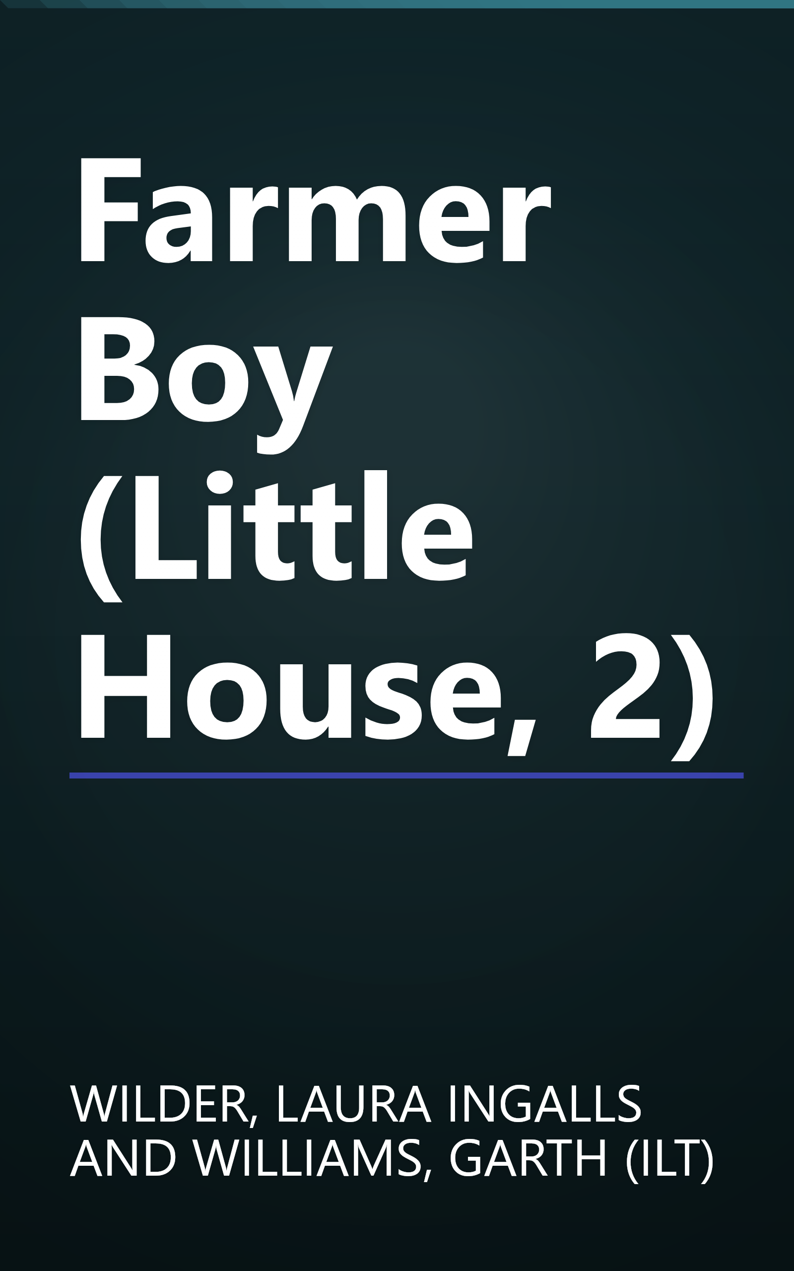 Farmer Boy (Little House, 2) book cover