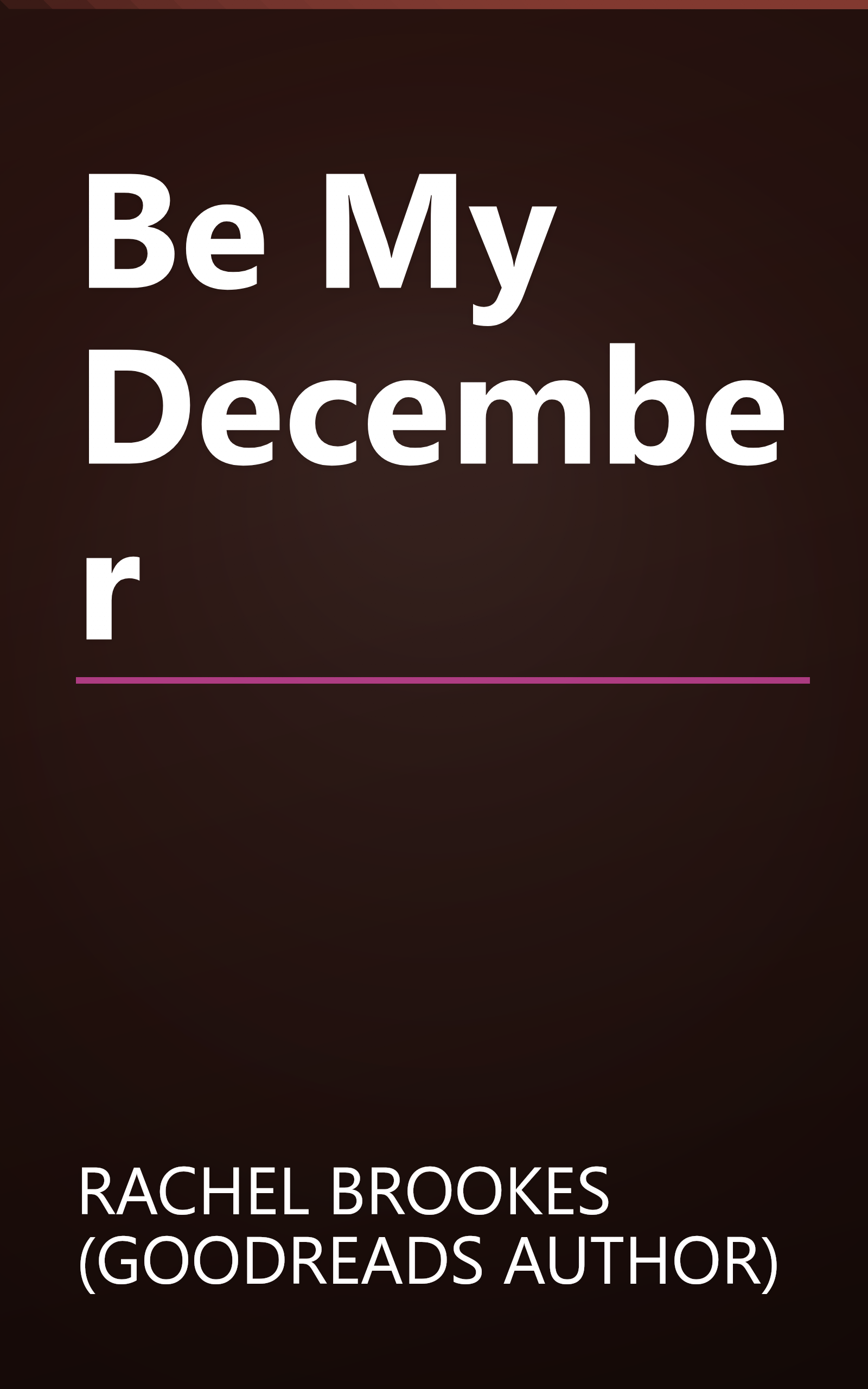 Be My December book cover