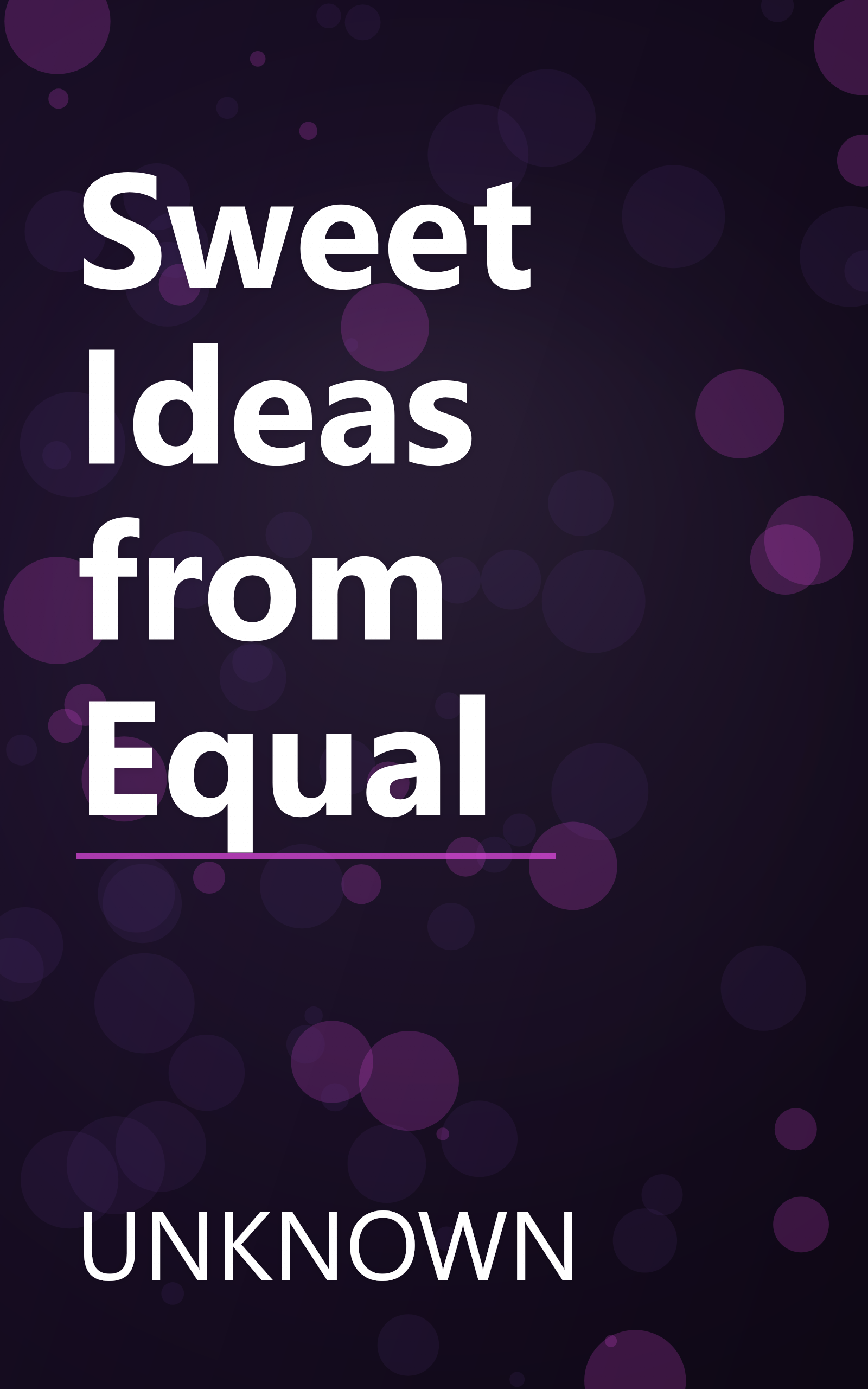 Sweet Ideas from Equal book cover