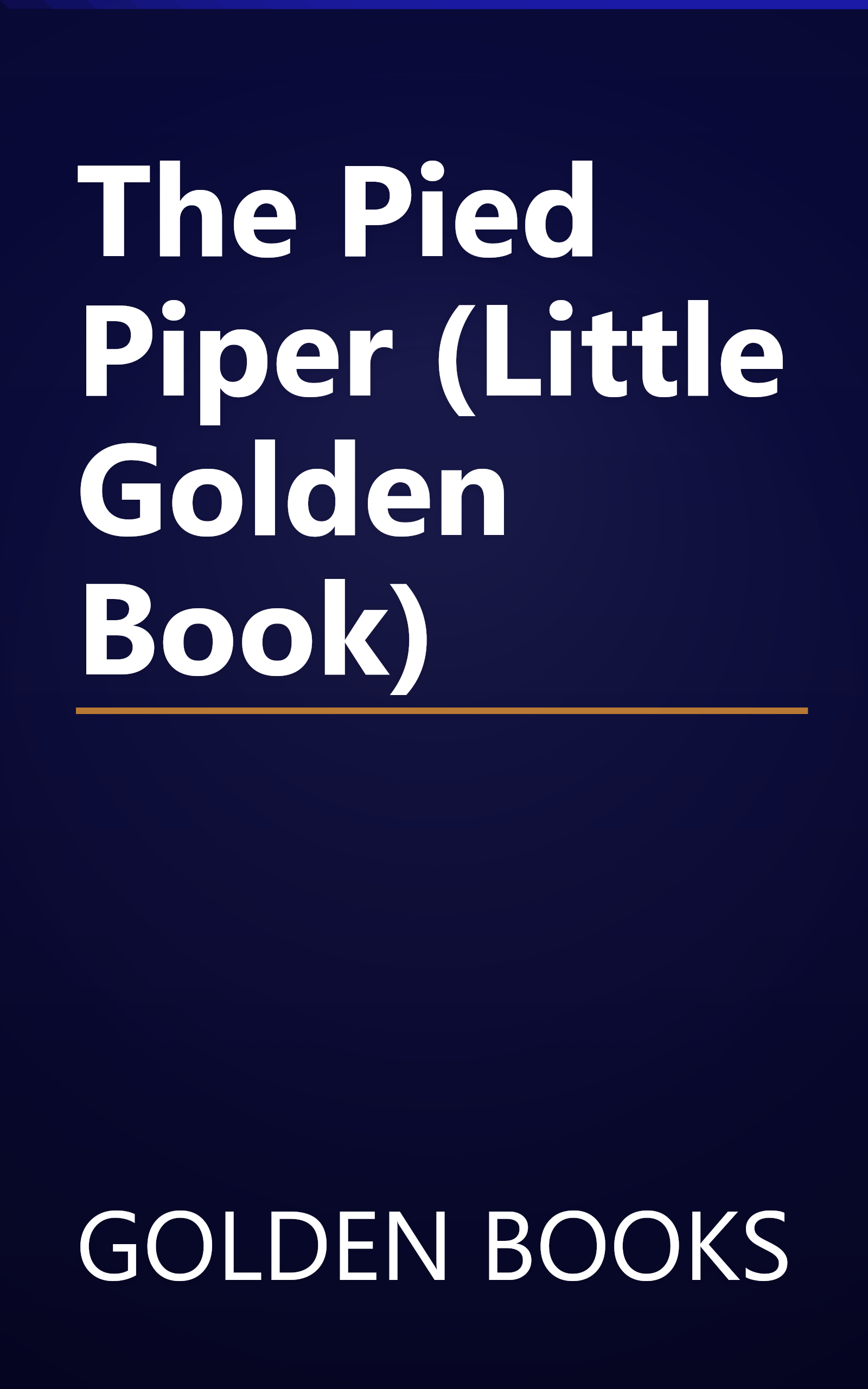 The Pied Piper (Little Golden Book) book cover