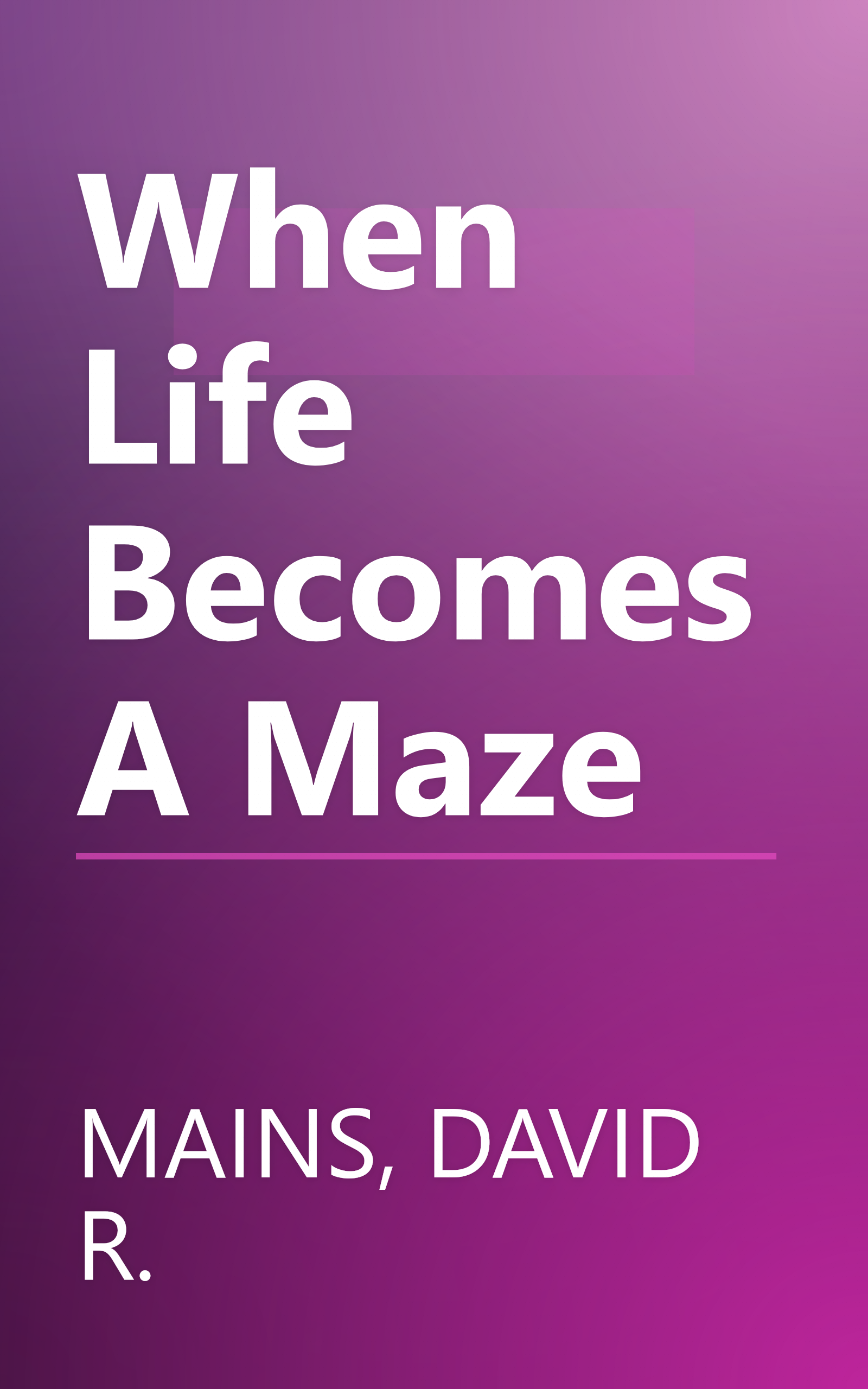 When Life Becomes A Maze book cover