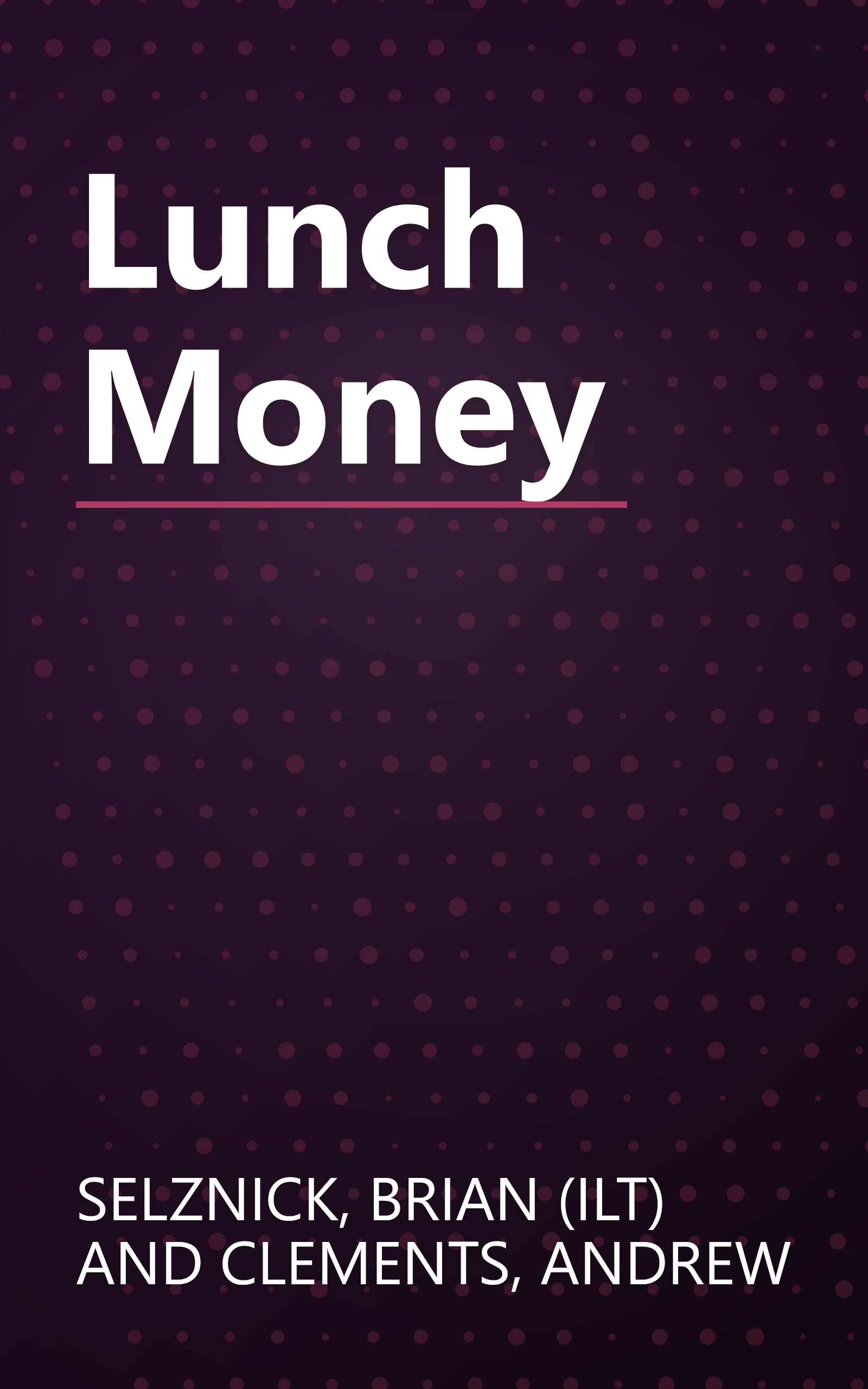 Lunch Money book cover