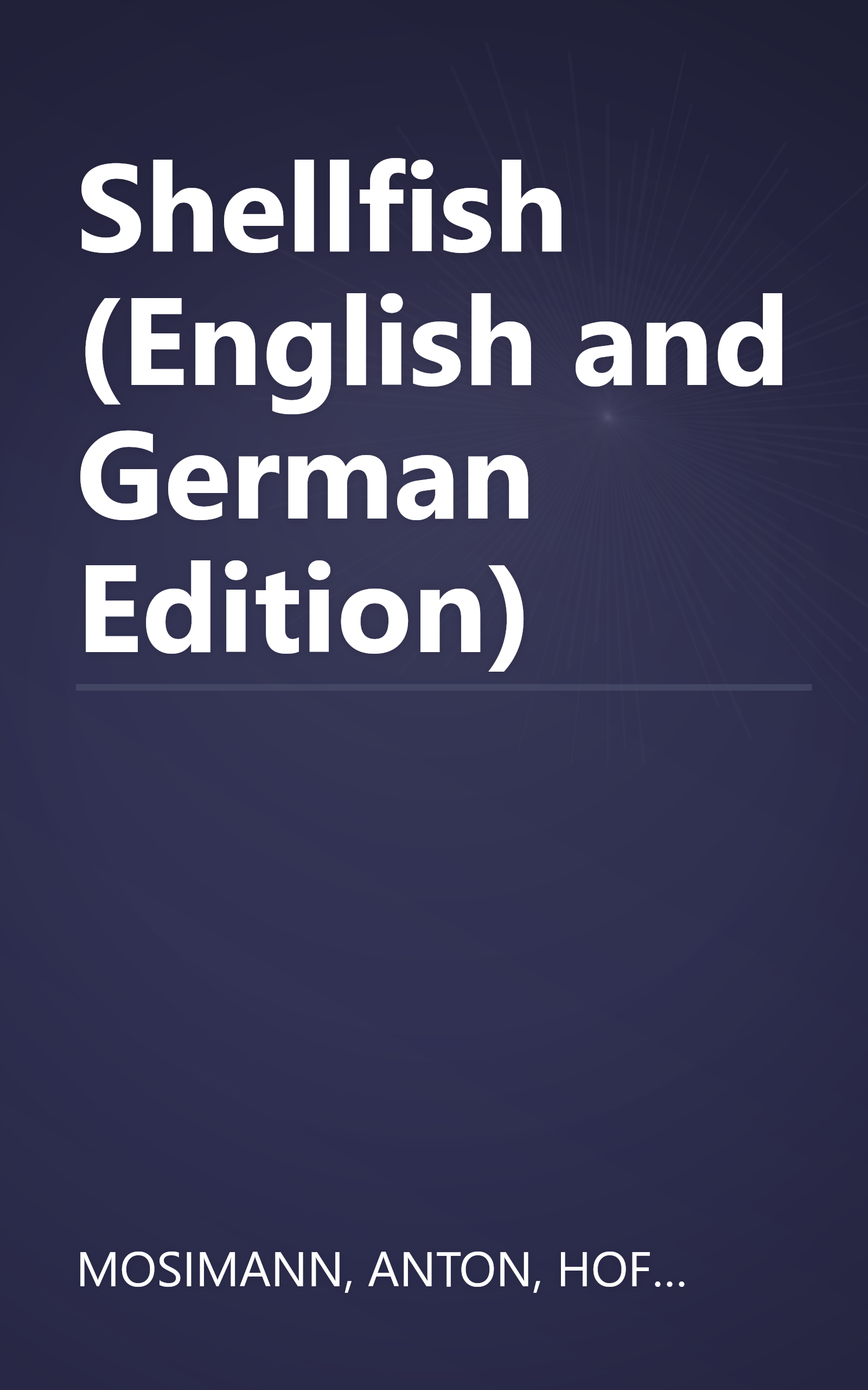 Shellfish (English and German Edition) book cover