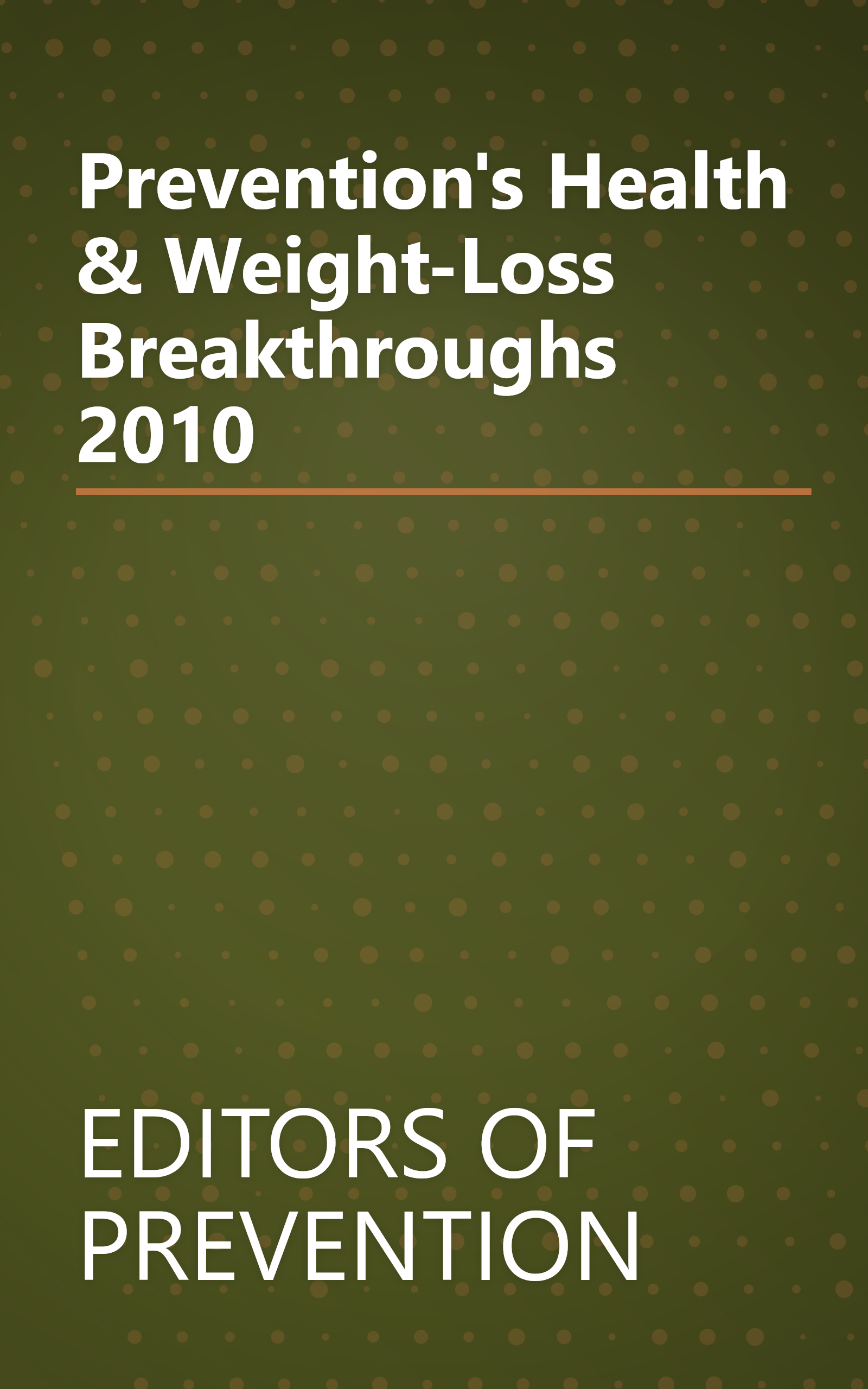 Prevention's Health & Weight-Loss Breakthroughs 2010 book cover