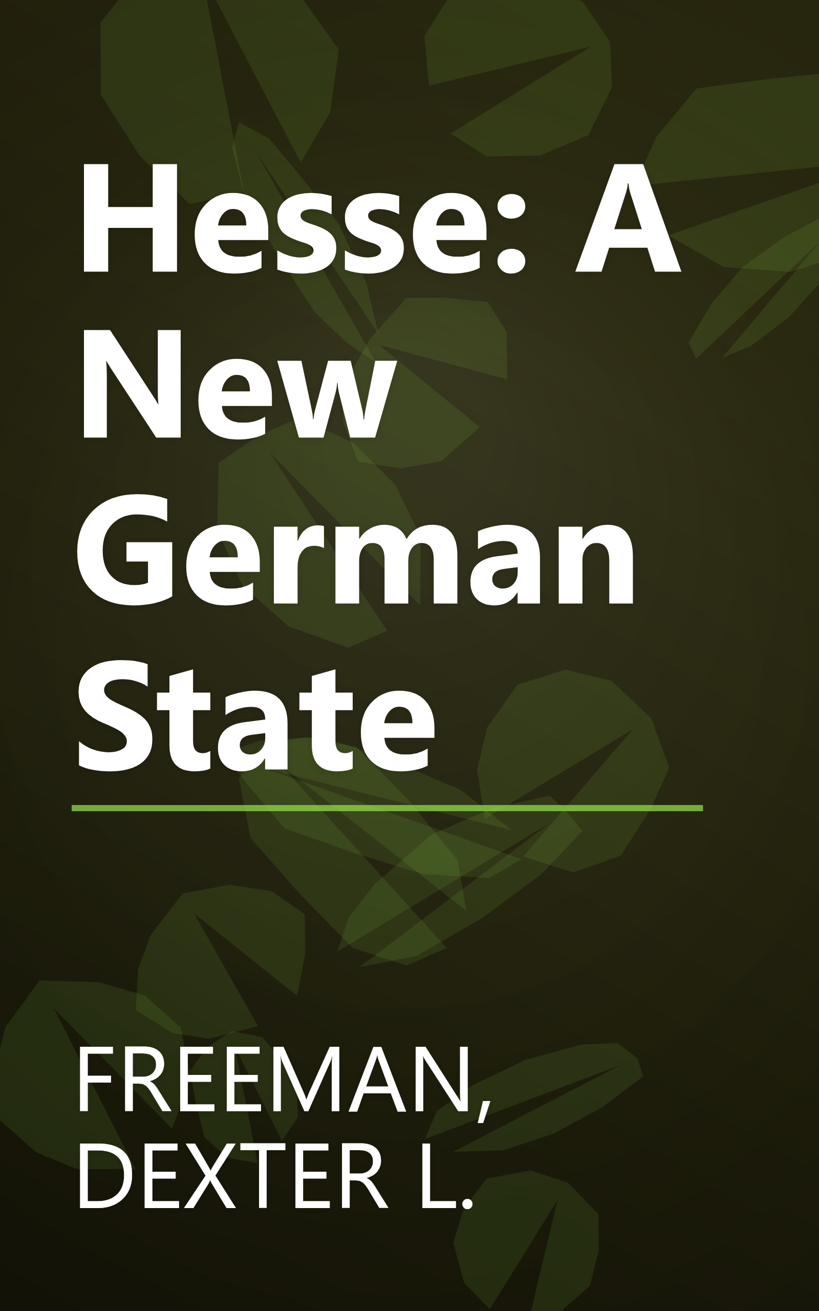 Hesse: A New German State book cover