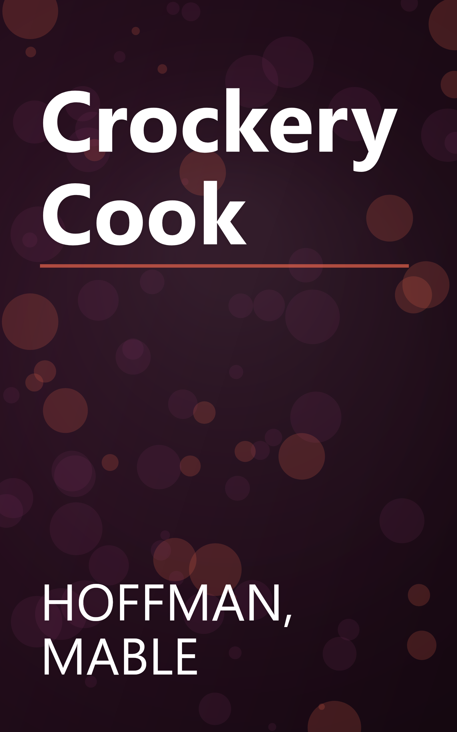 Crockery Cook book cover