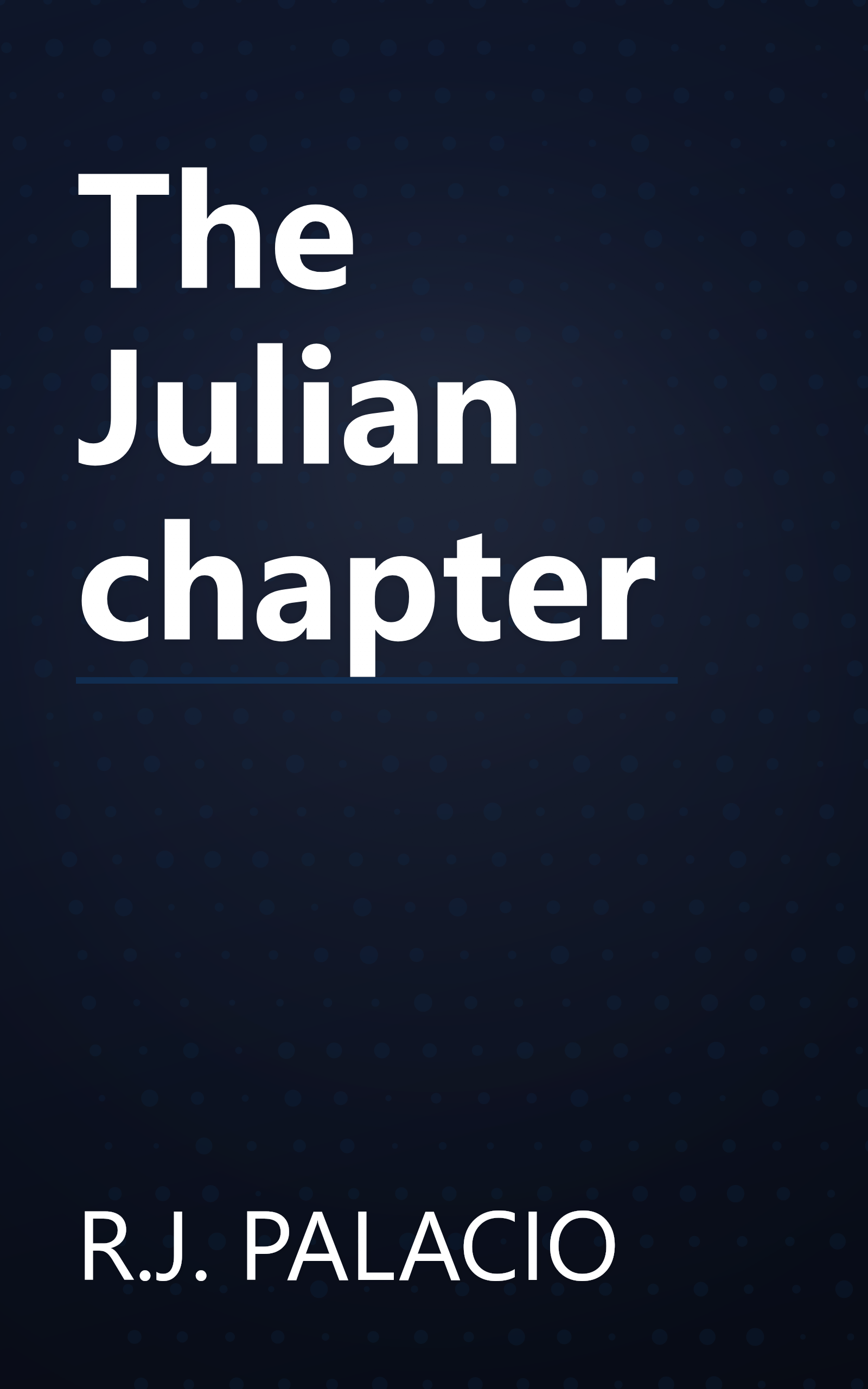 The Julian chapter book cover