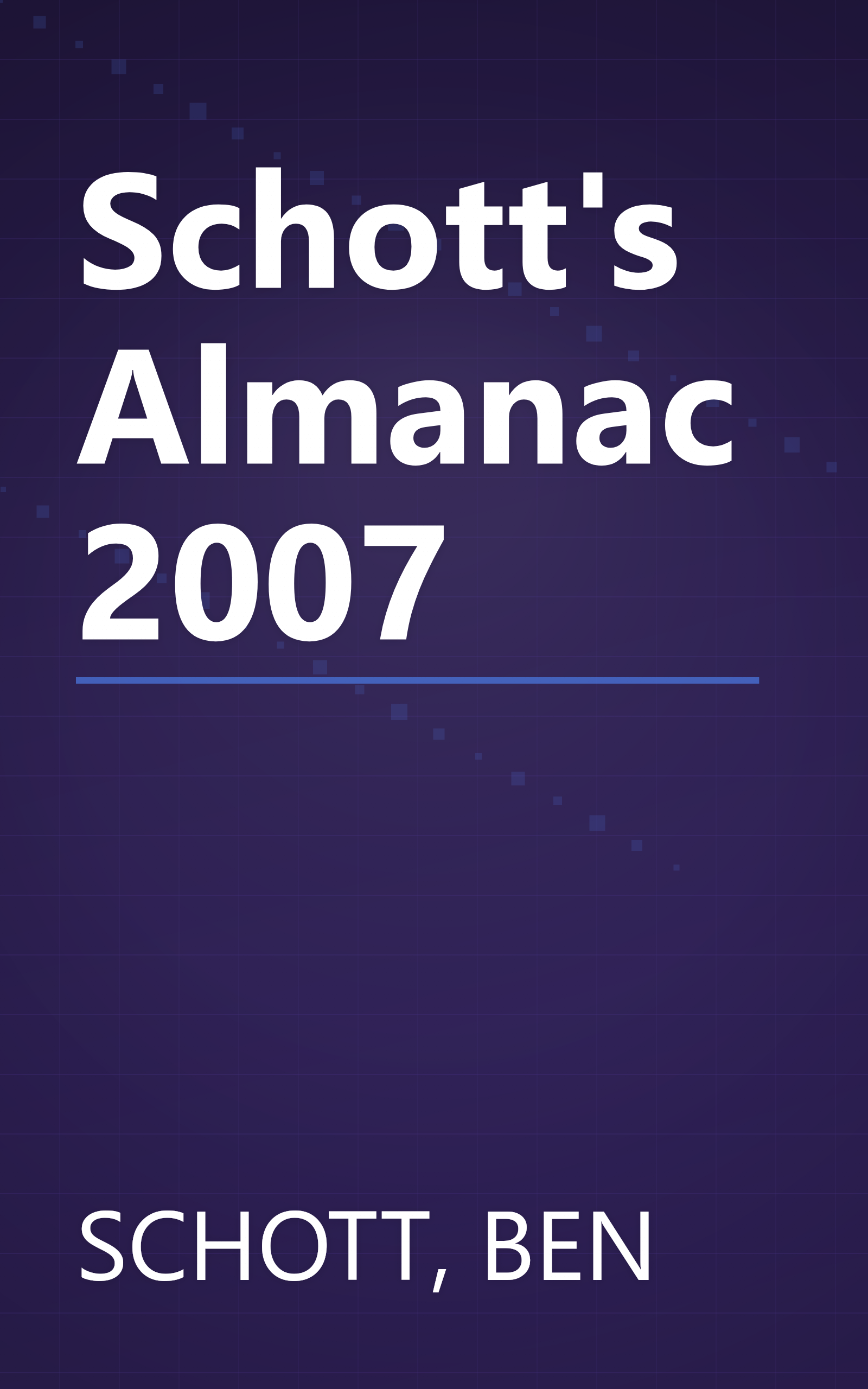 Schott's Almanac 2007 book cover