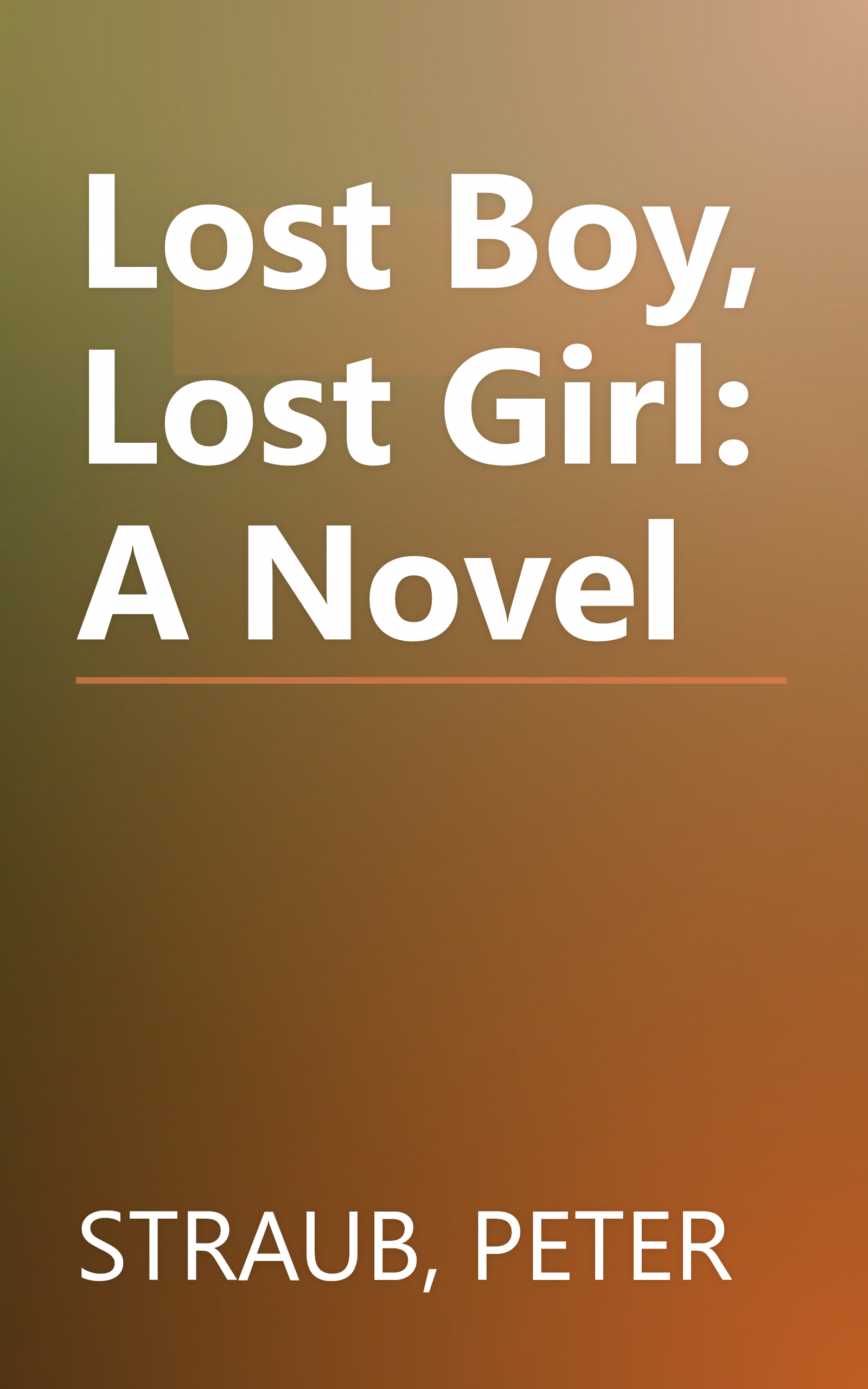 Lost Boy, Lost Girl: A Novel book cover