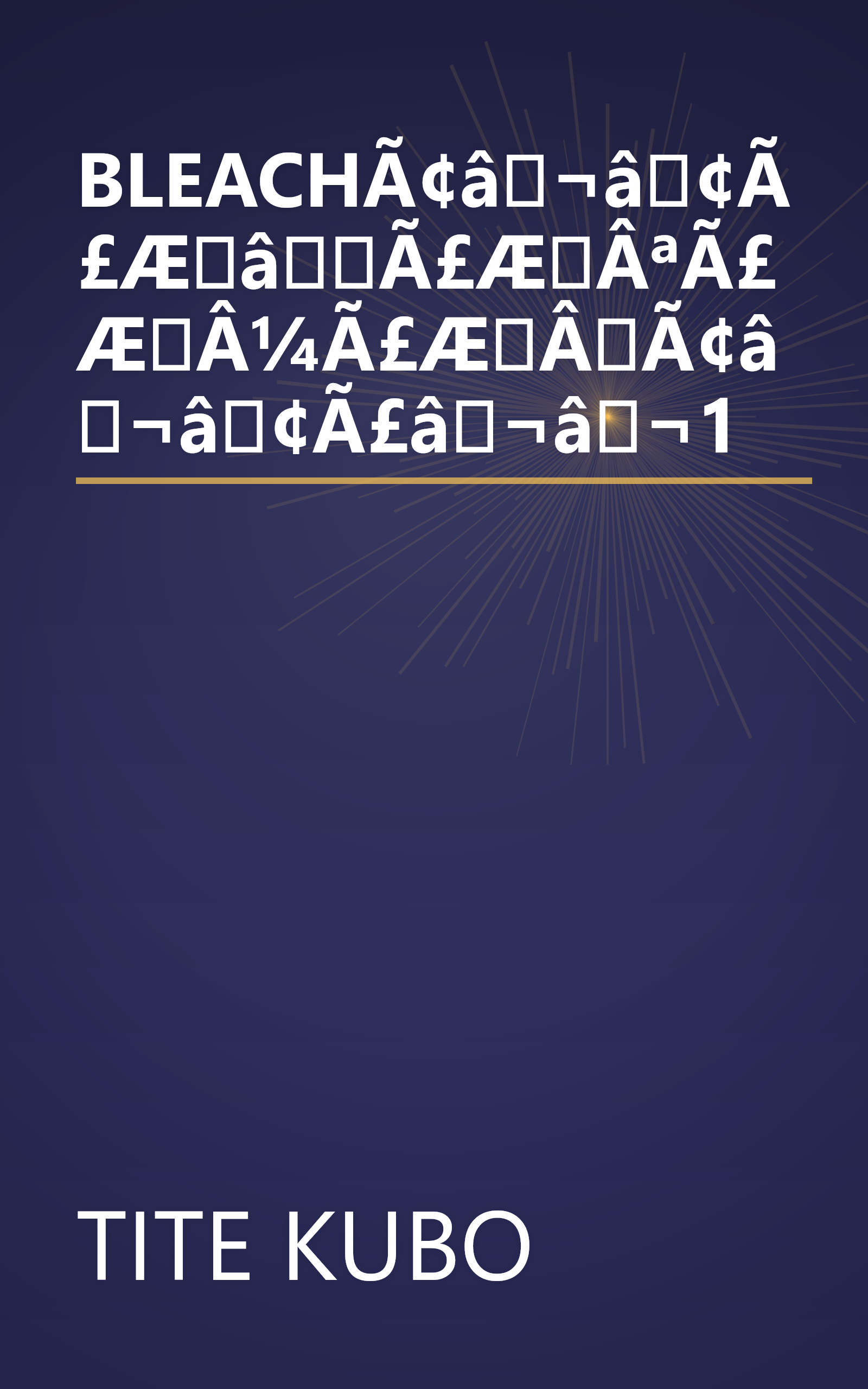 BLEACHÃ¢â¬â¢Ã£ÆâÃ£ÆÂªÃ£ÆÂ¼Ã£ÆÂÃ¢â¬â¢Ã£â¬â¬1 book cover