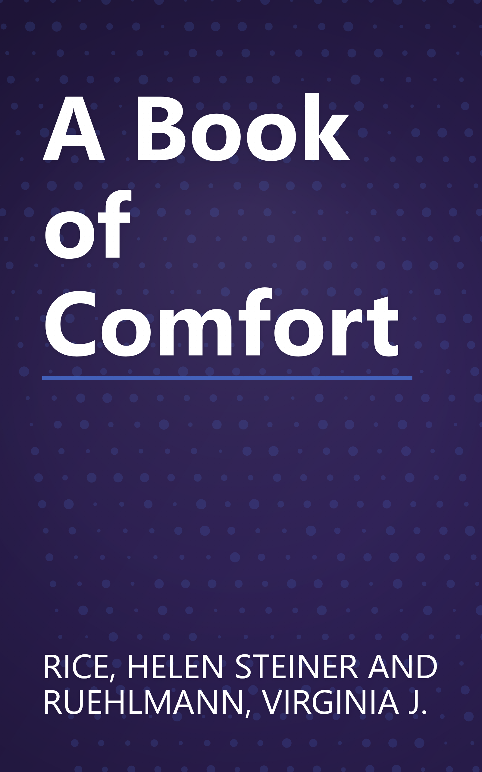 A Book of Comfort book cover