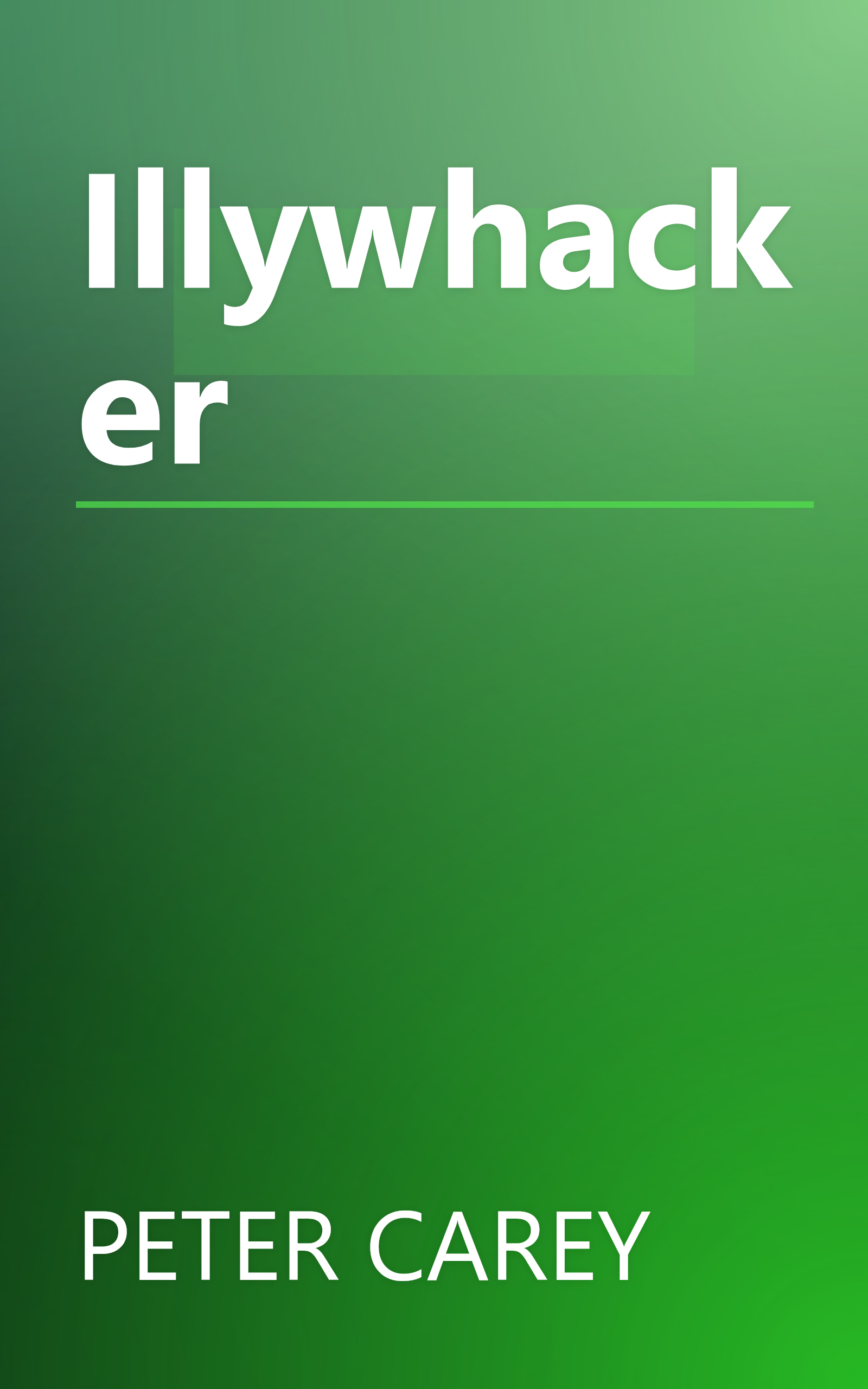 Illywhacker book cover