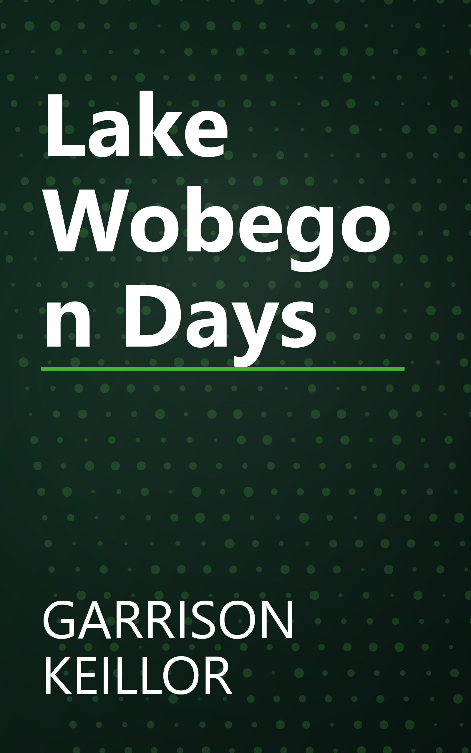 Lake Wobegon Days book cover