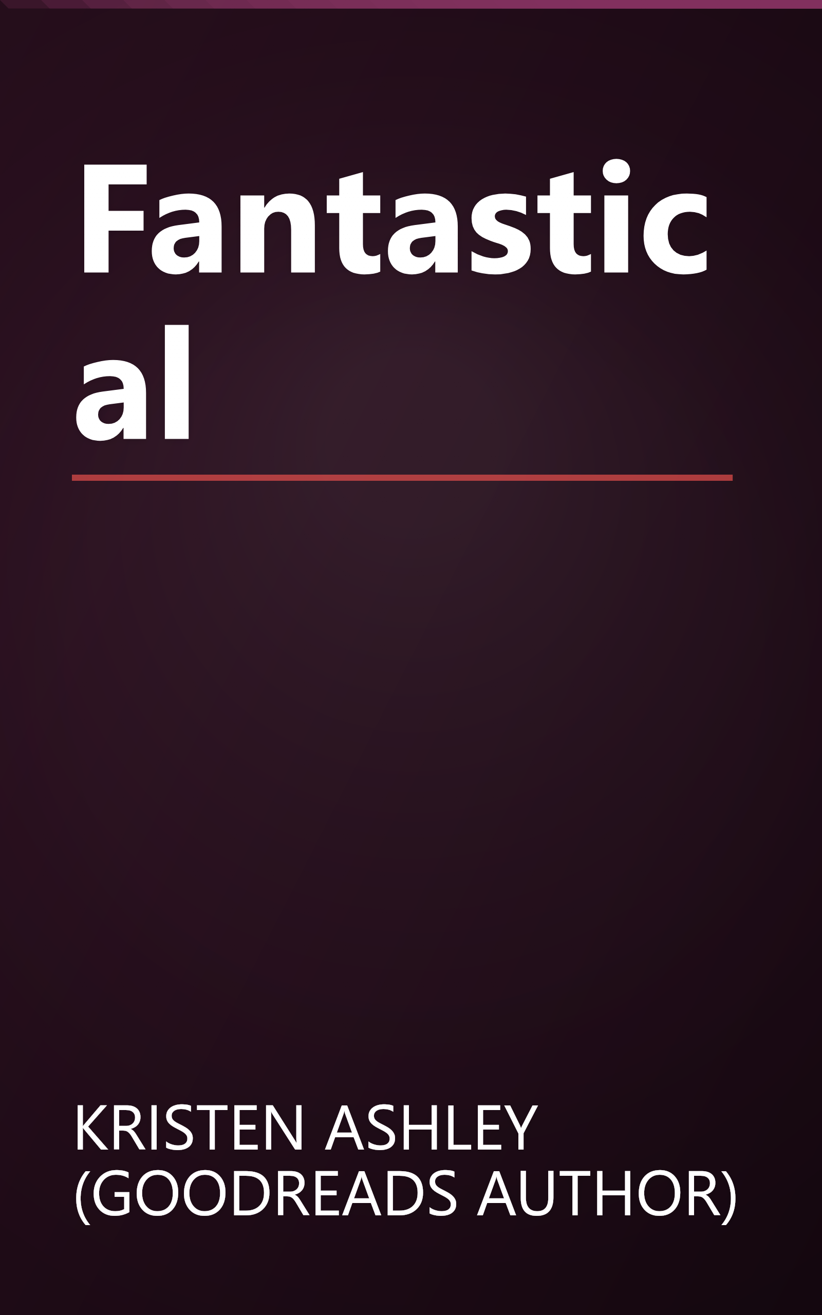 Fantastical book cover