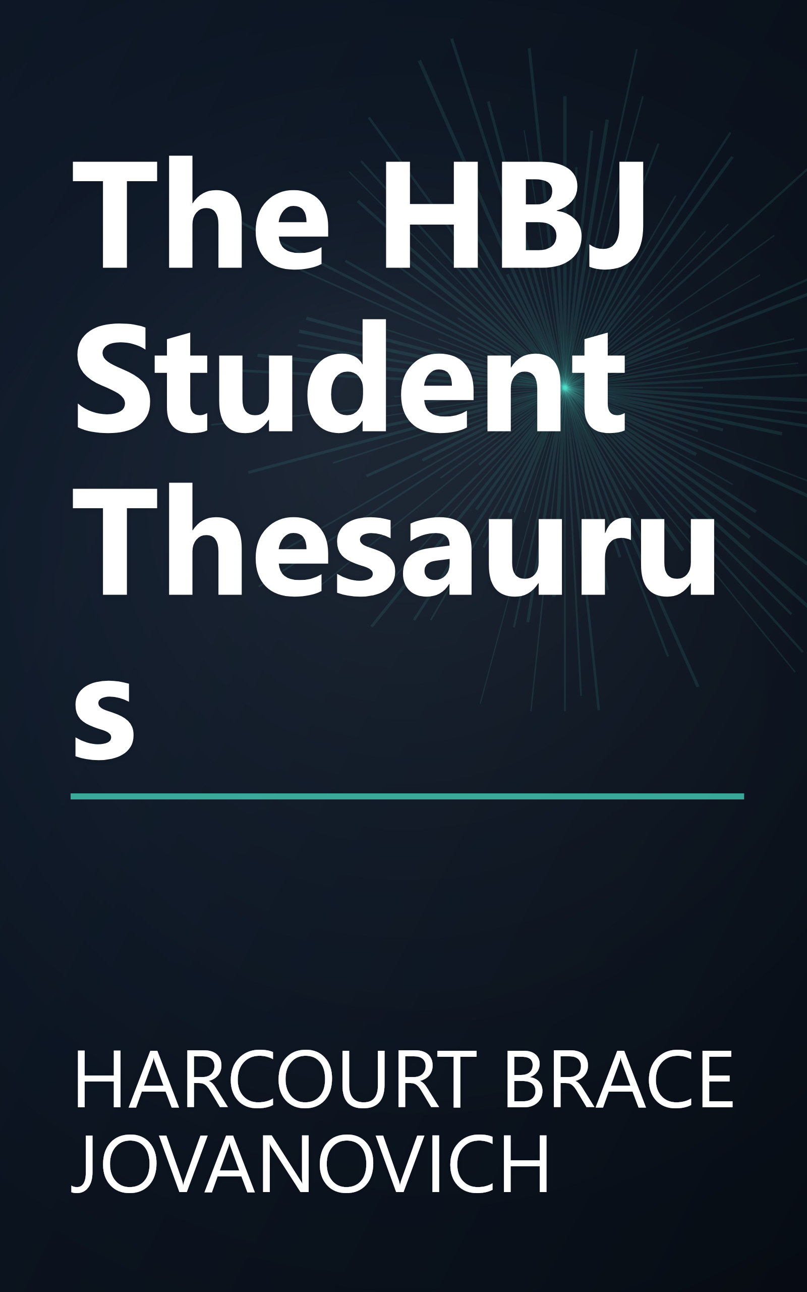 The HBJ Student Thesaurus book cover