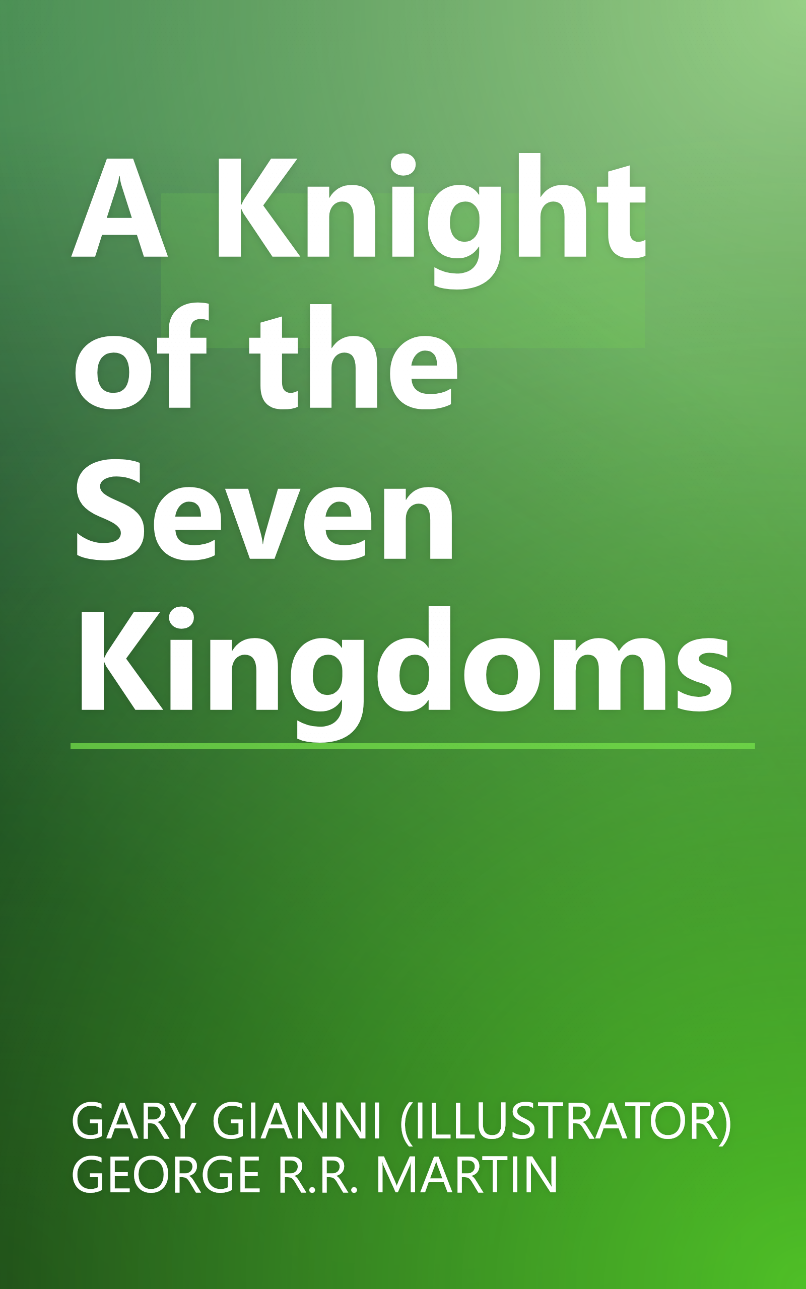 A Knight of the Seven Kingdoms book cover