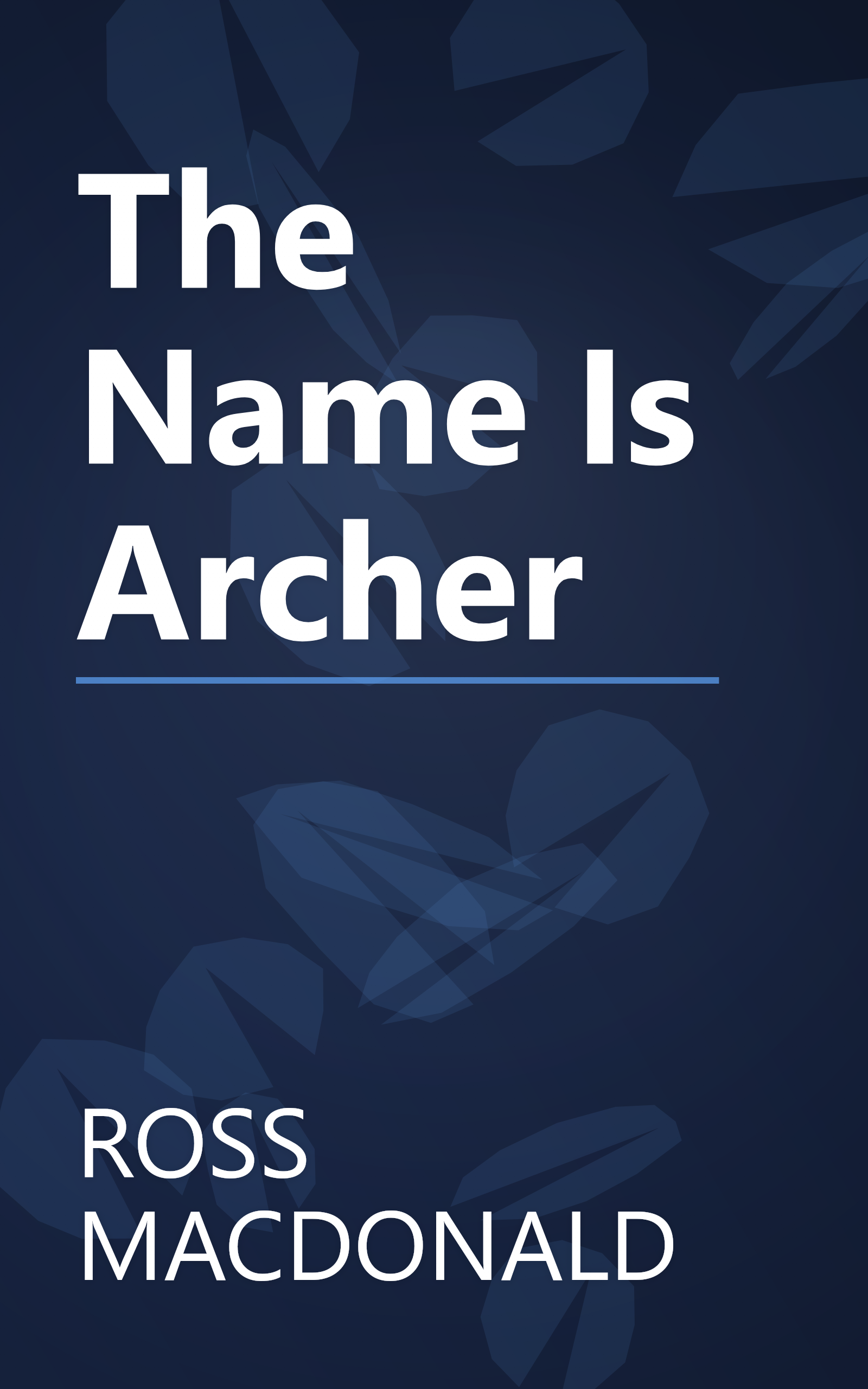 The Name Is Archer book cover