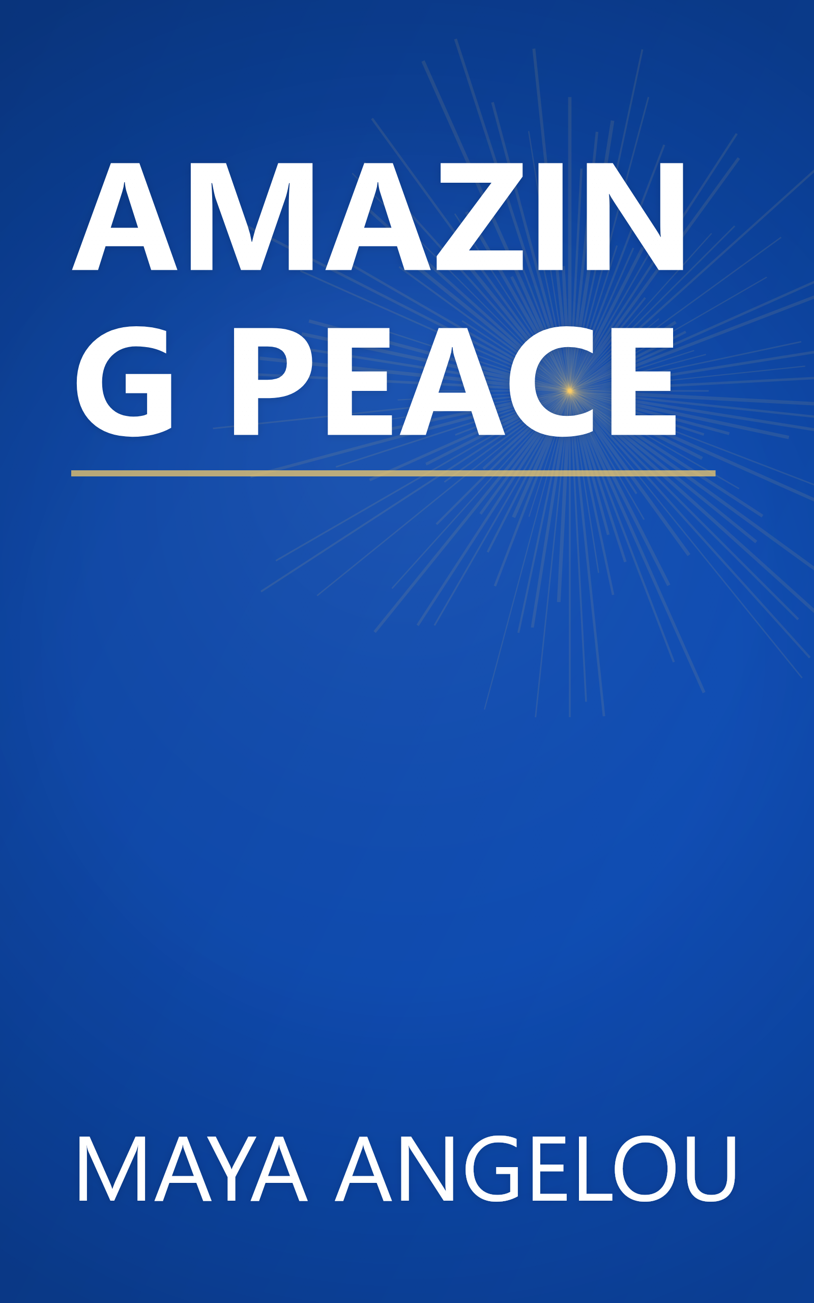 AMAZING PEACE book cover