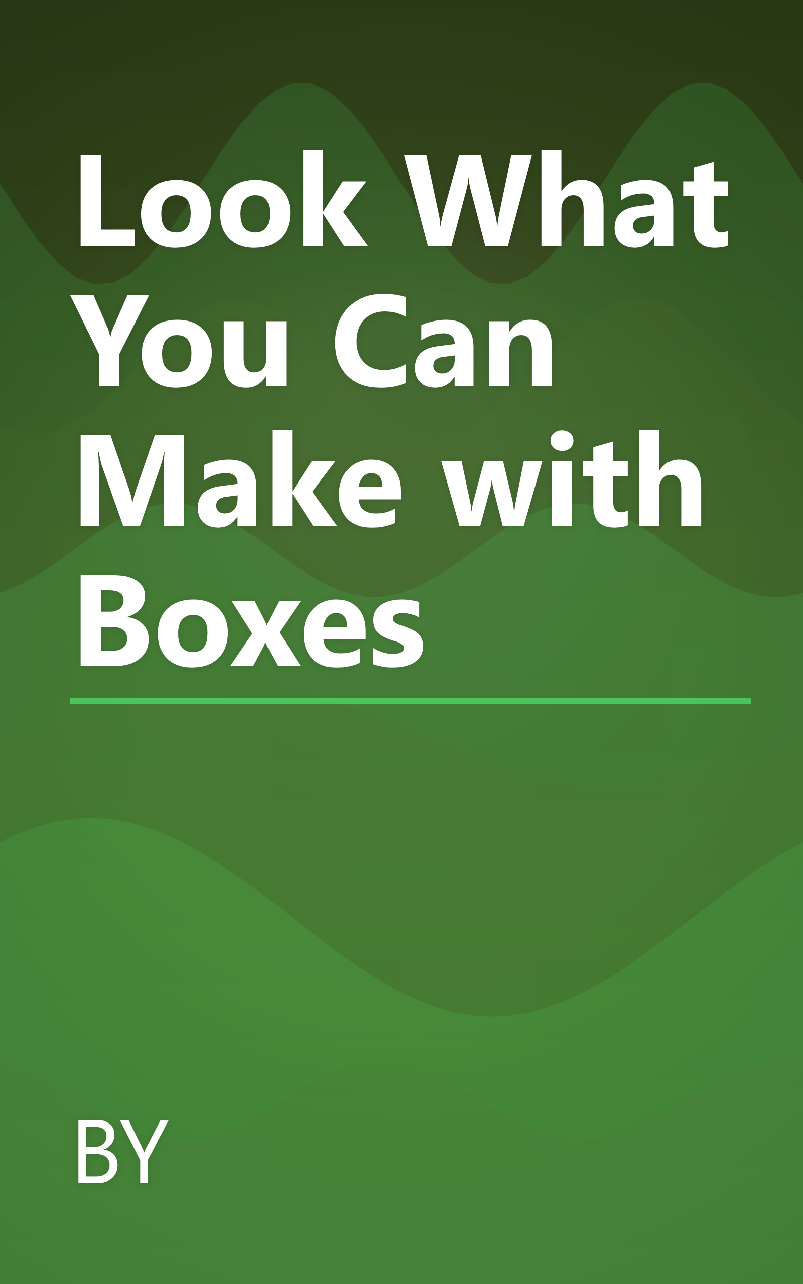 Look What You Can Make with Boxes book cover