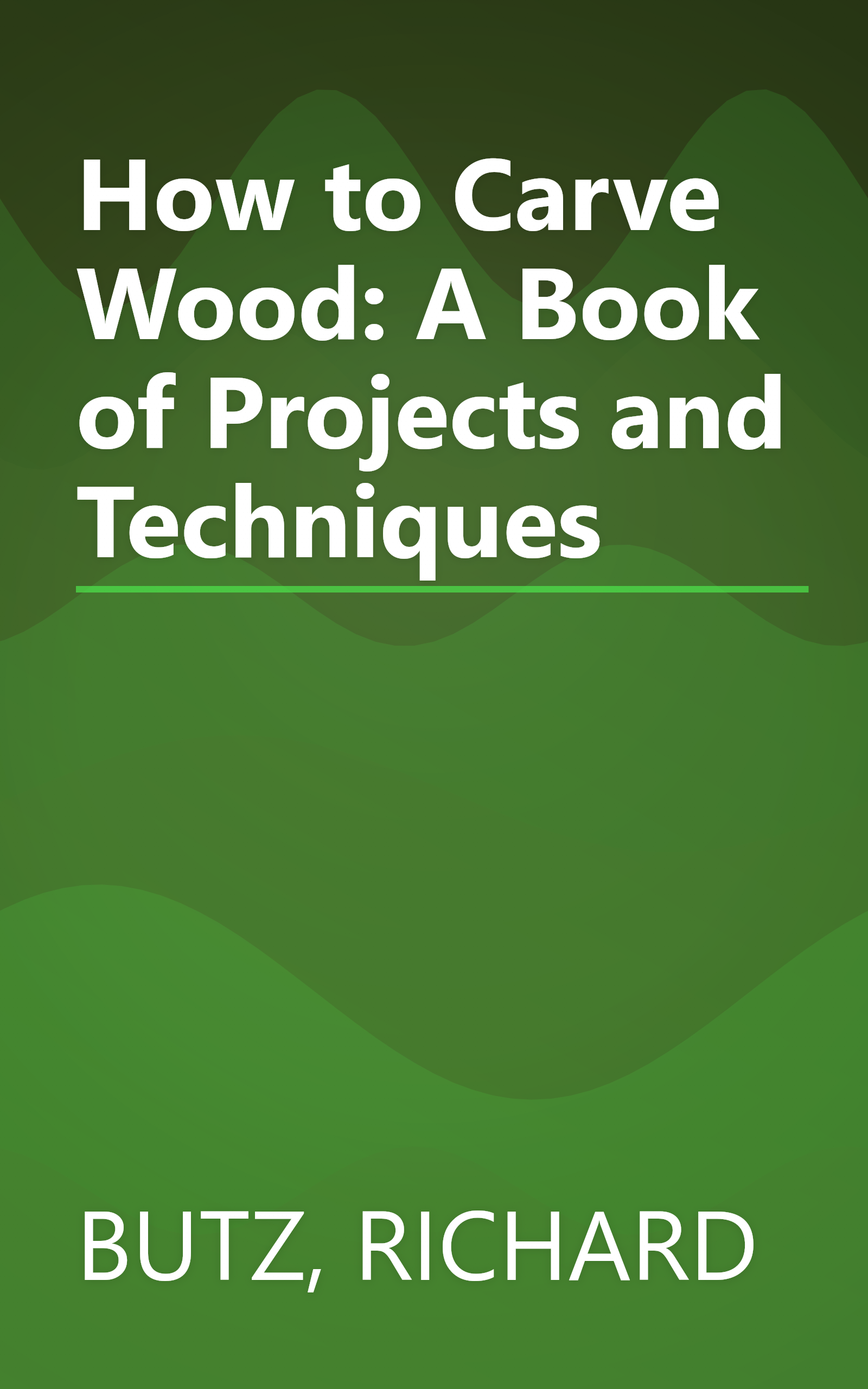 How to Carve Wood: A Book of Projects and Techniques book cover