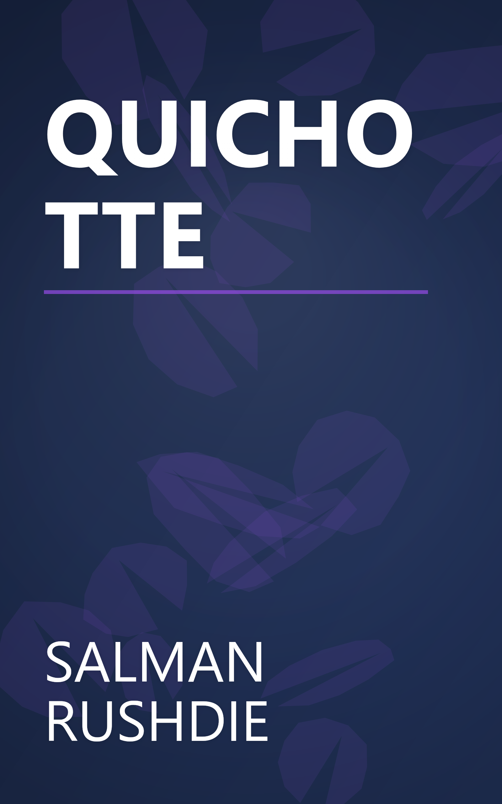QUICHOTTE book cover