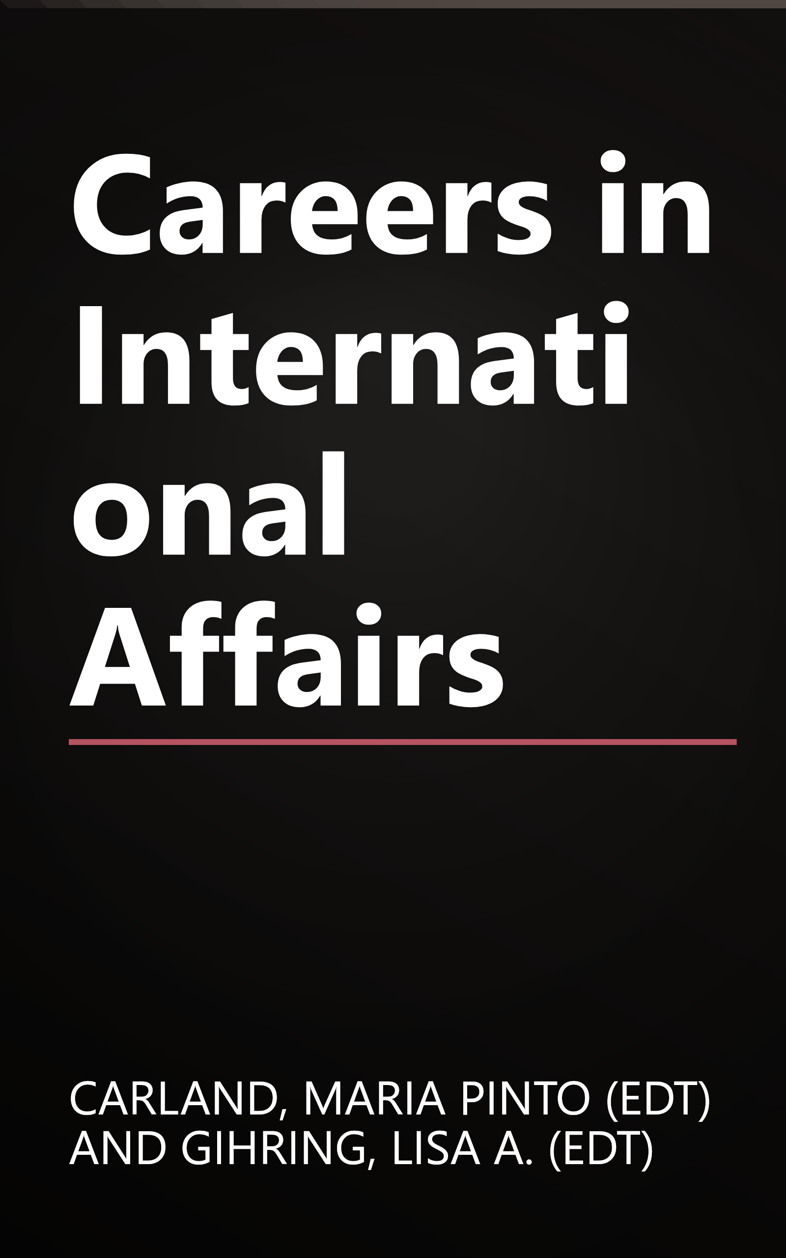 Careers in International Affairs book cover
