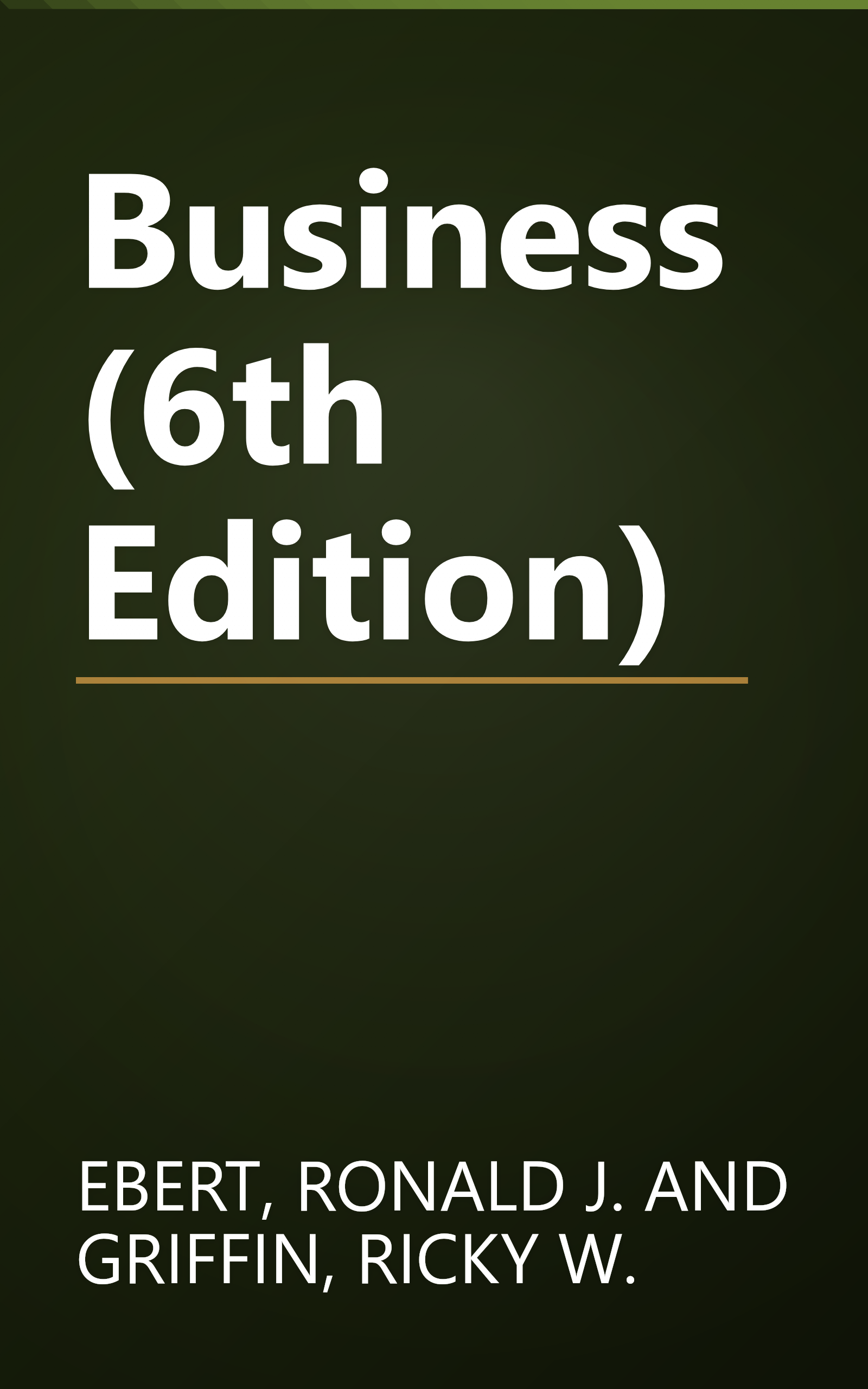 Business (6th Edition) book cover