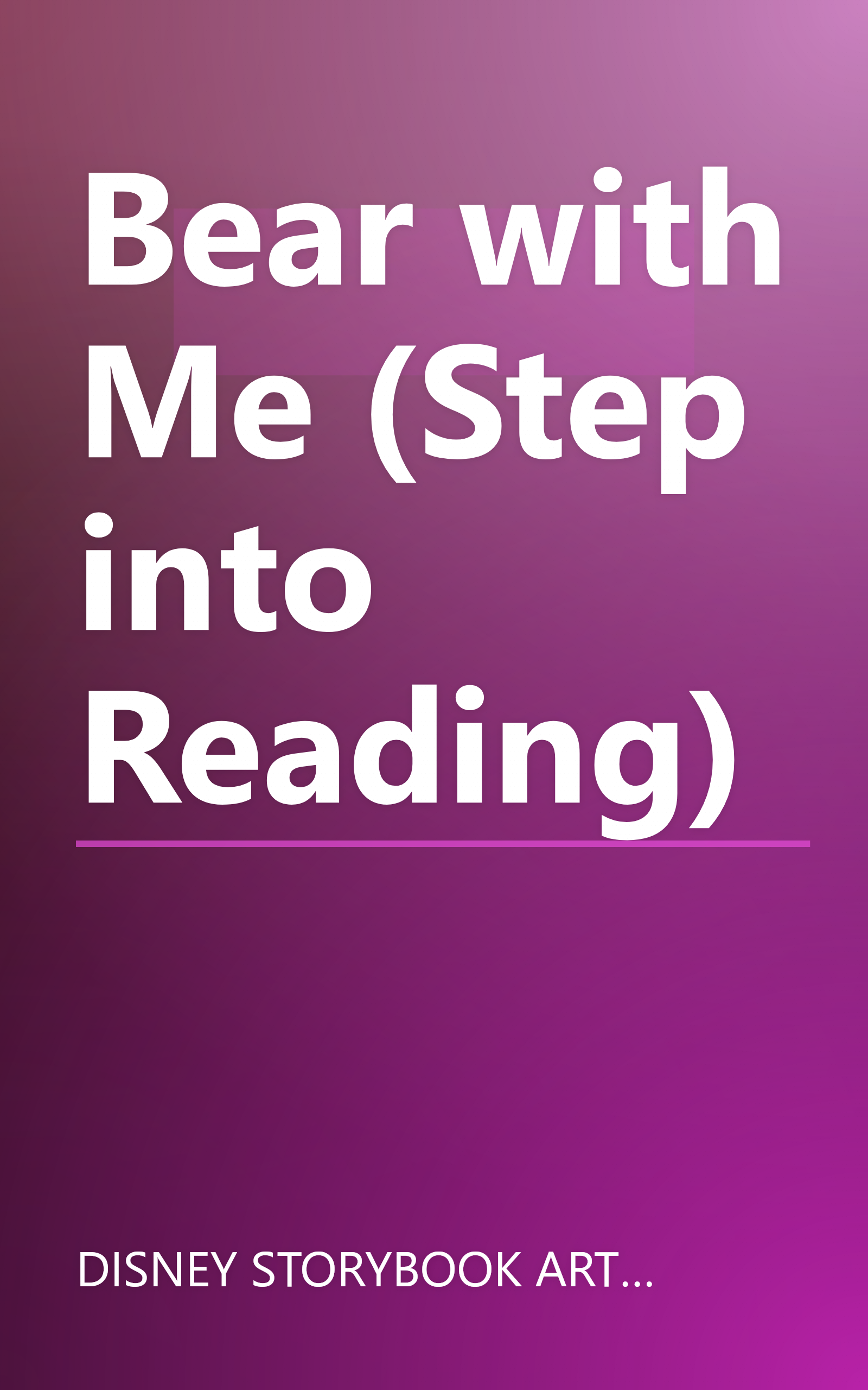 Bear with Me (Step into Reading) book cover