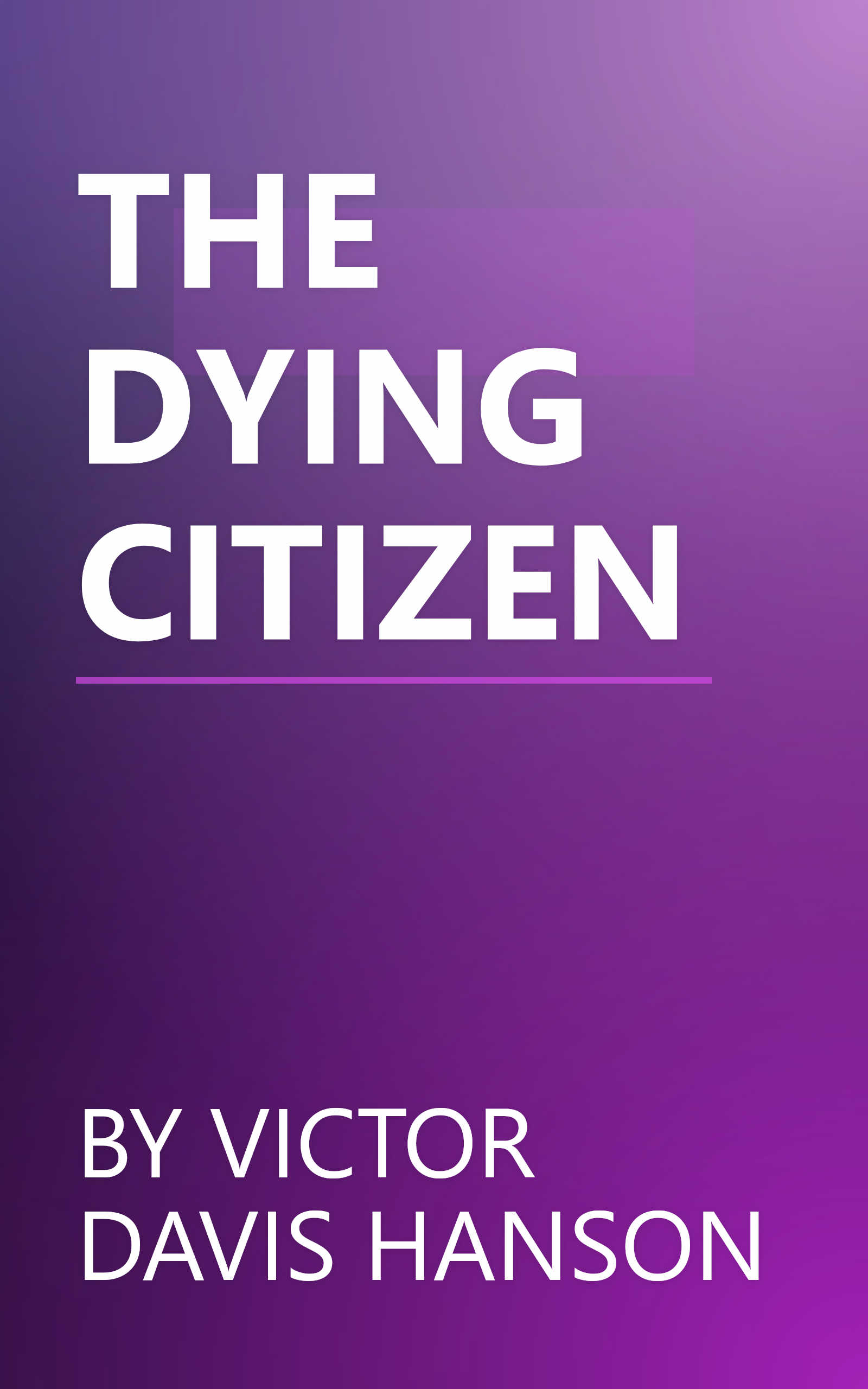 THE DYING CITIZEN book cover