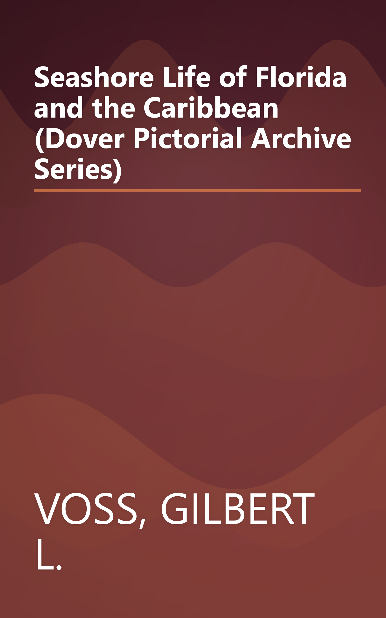 Seashore Life of Florida and the Caribbean (Dover Pictorial Archive Series) book cover