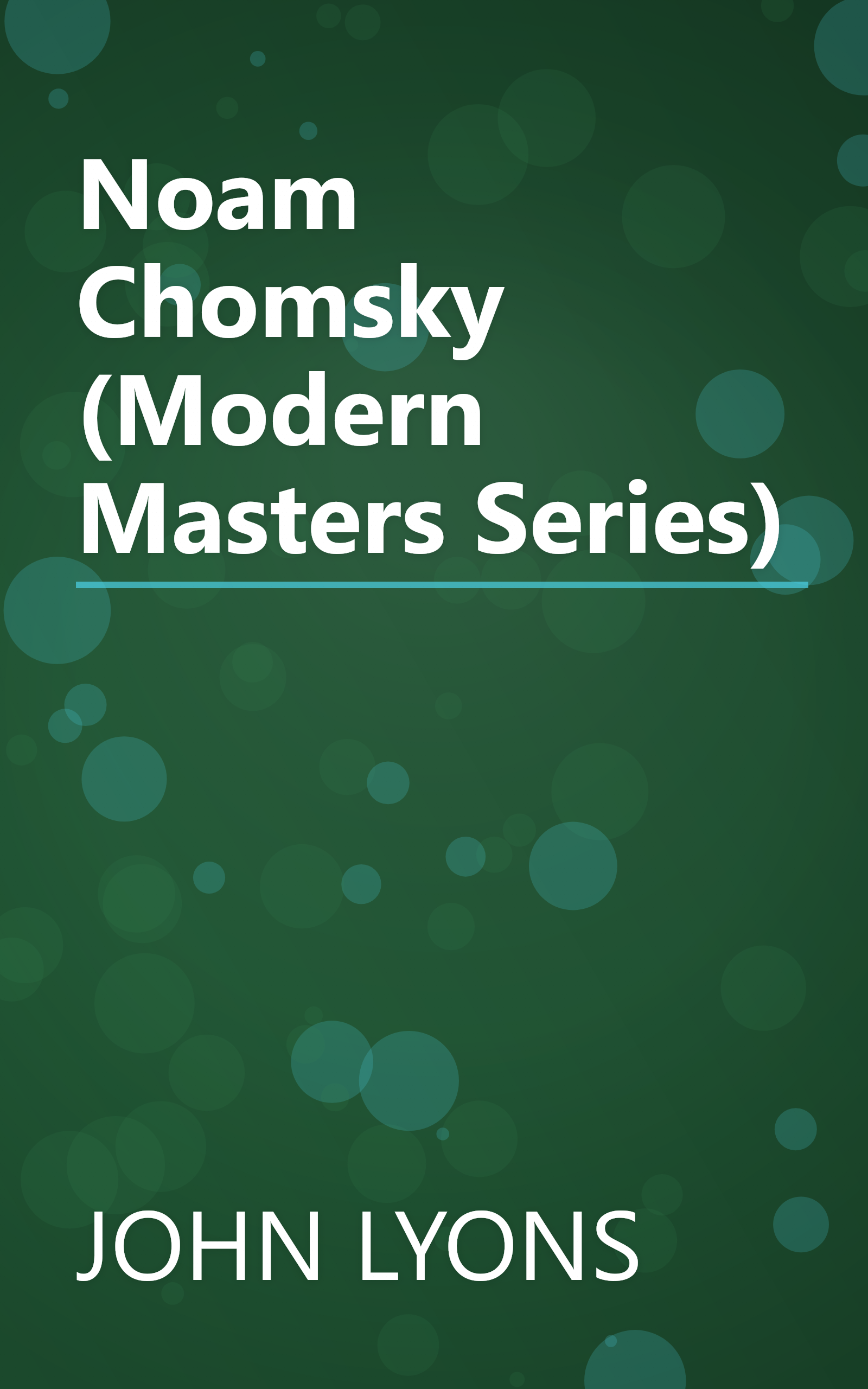Noam Chomsky (Modern Masters Series) book cover