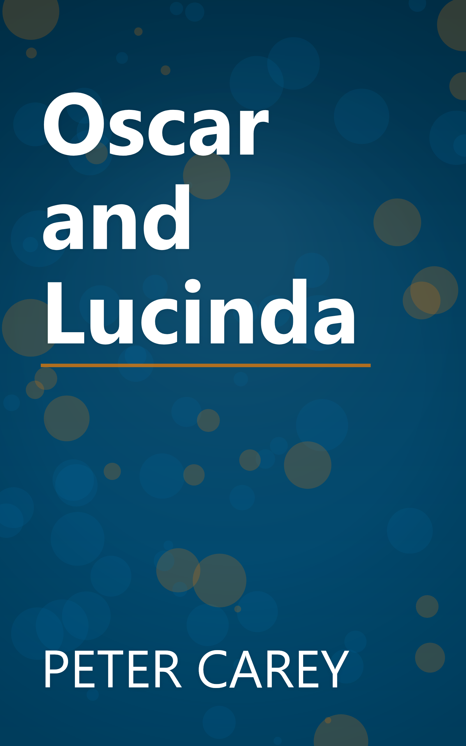 Oscar and Lucinda book cover